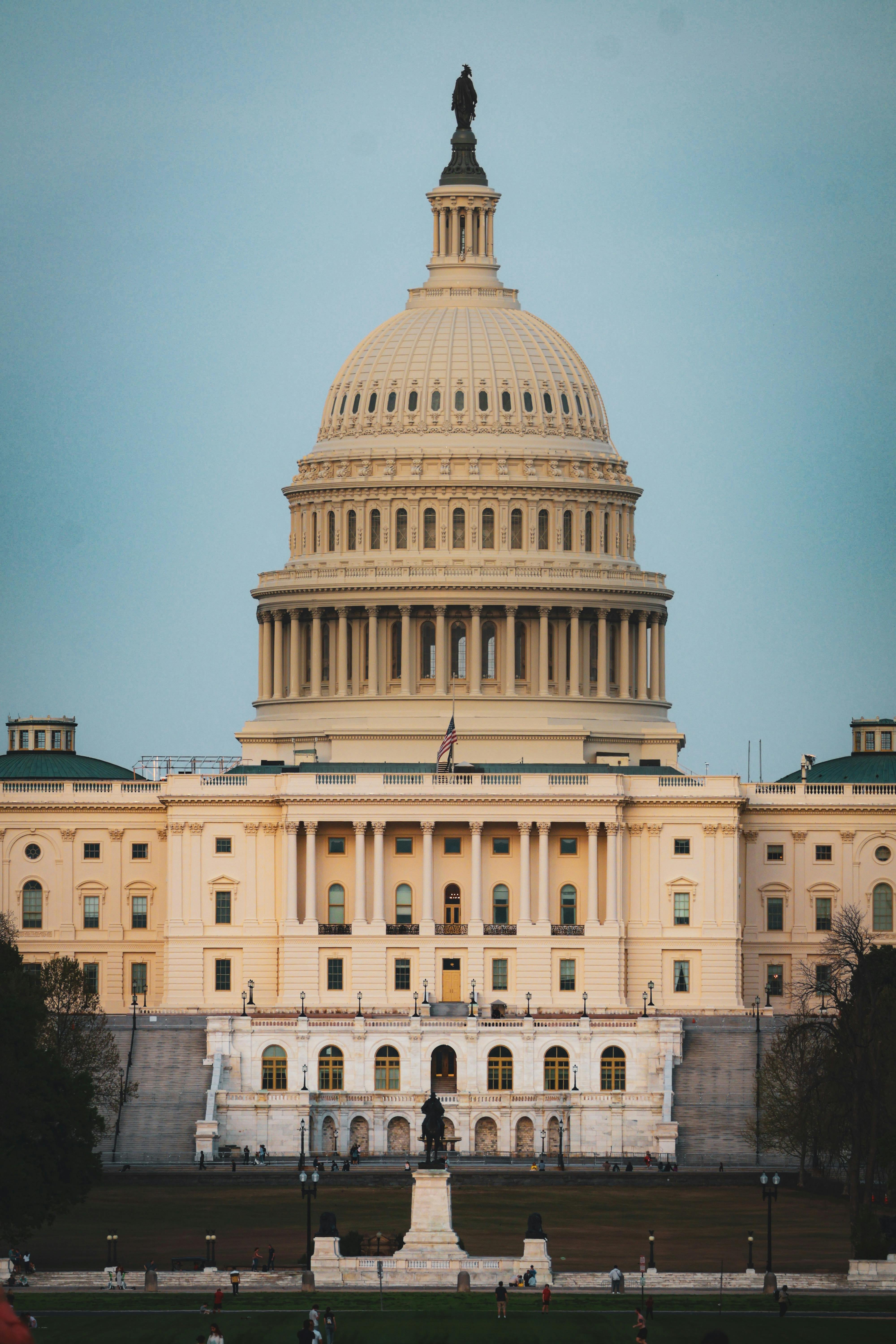 Iconic View of the United States Capitol in Washington, DC · Free Stock ...