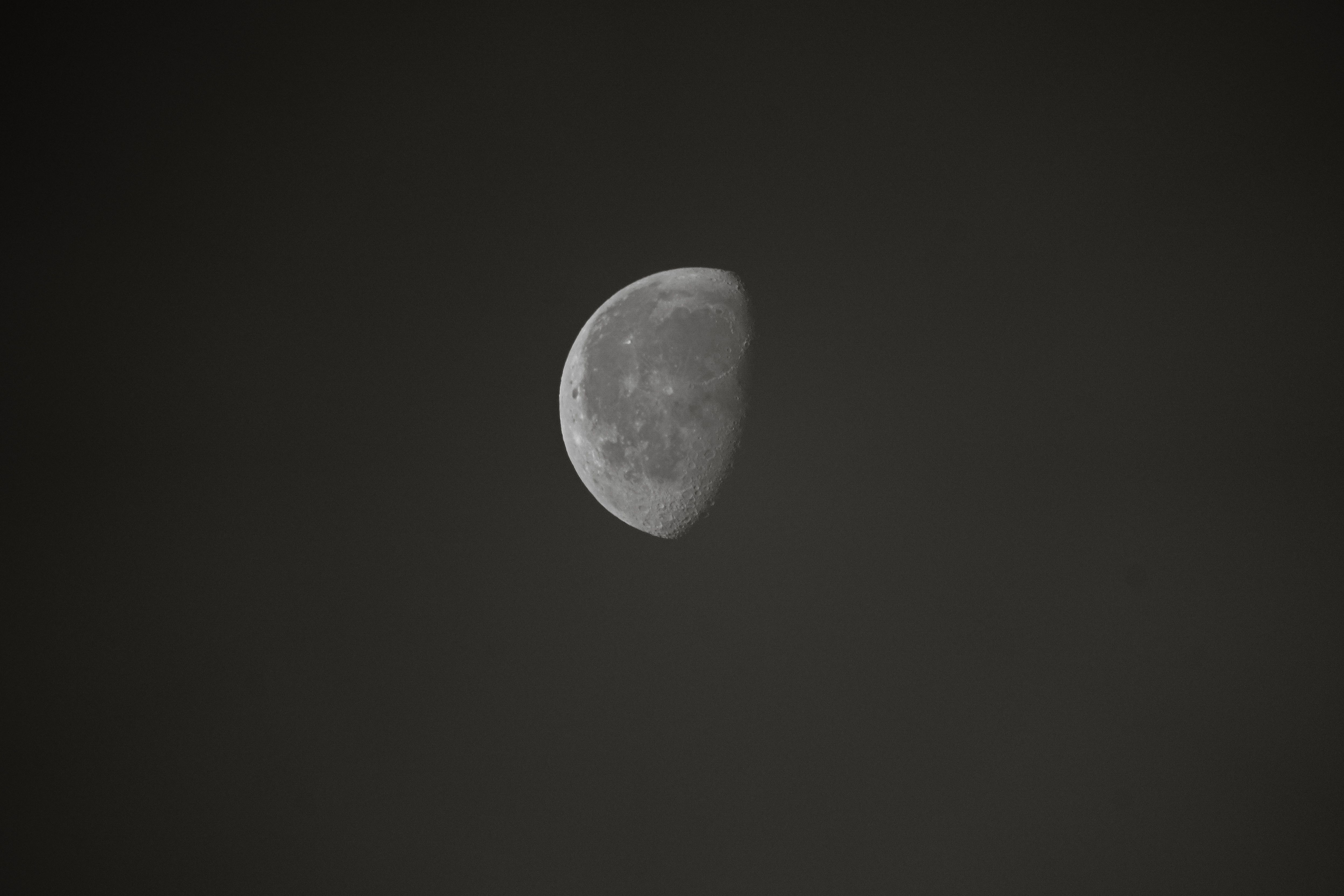 Grayscale Photo of Moon · Free Stock Photo