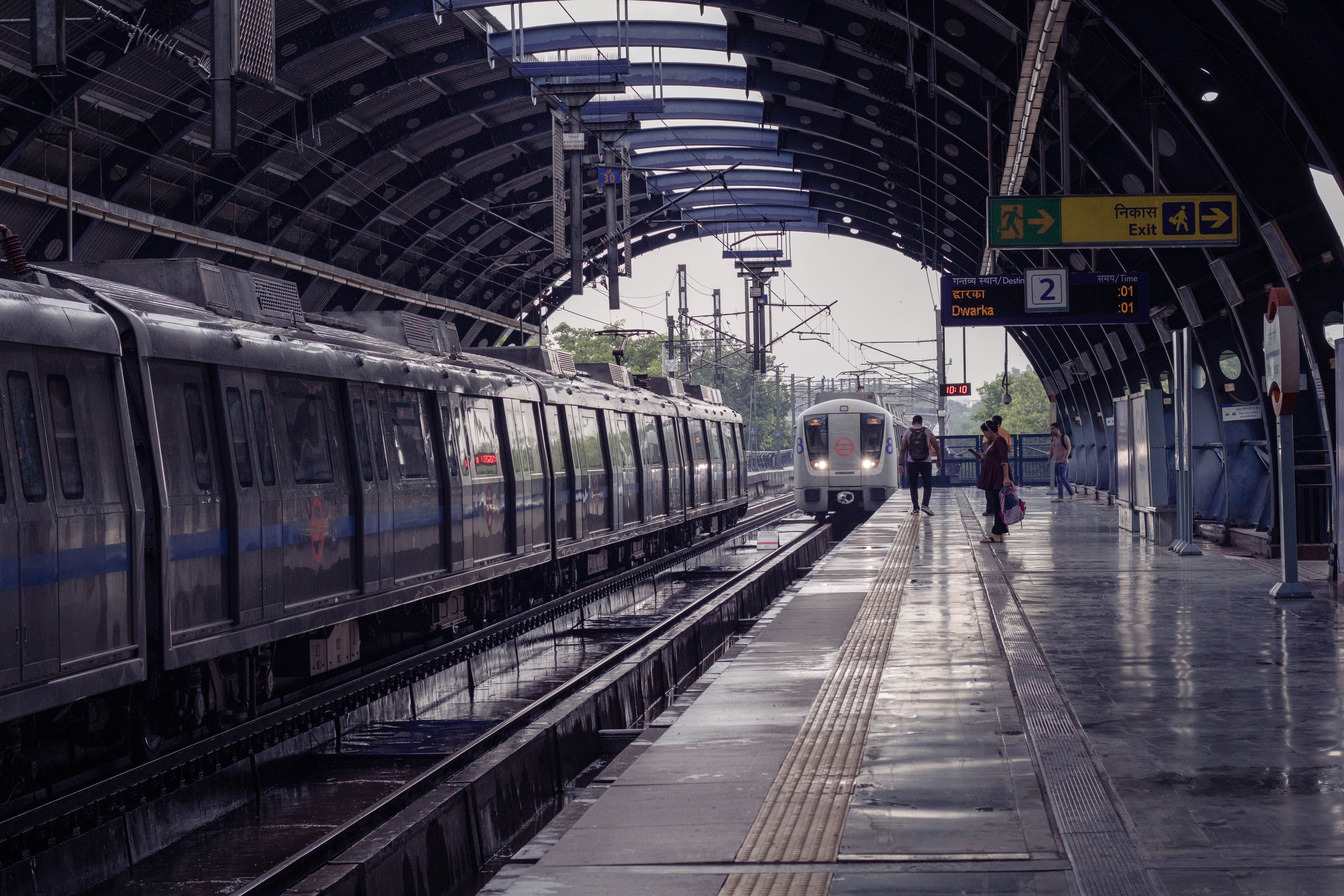 Urban Commute: Delhi Metro Station · Free Stock Photo