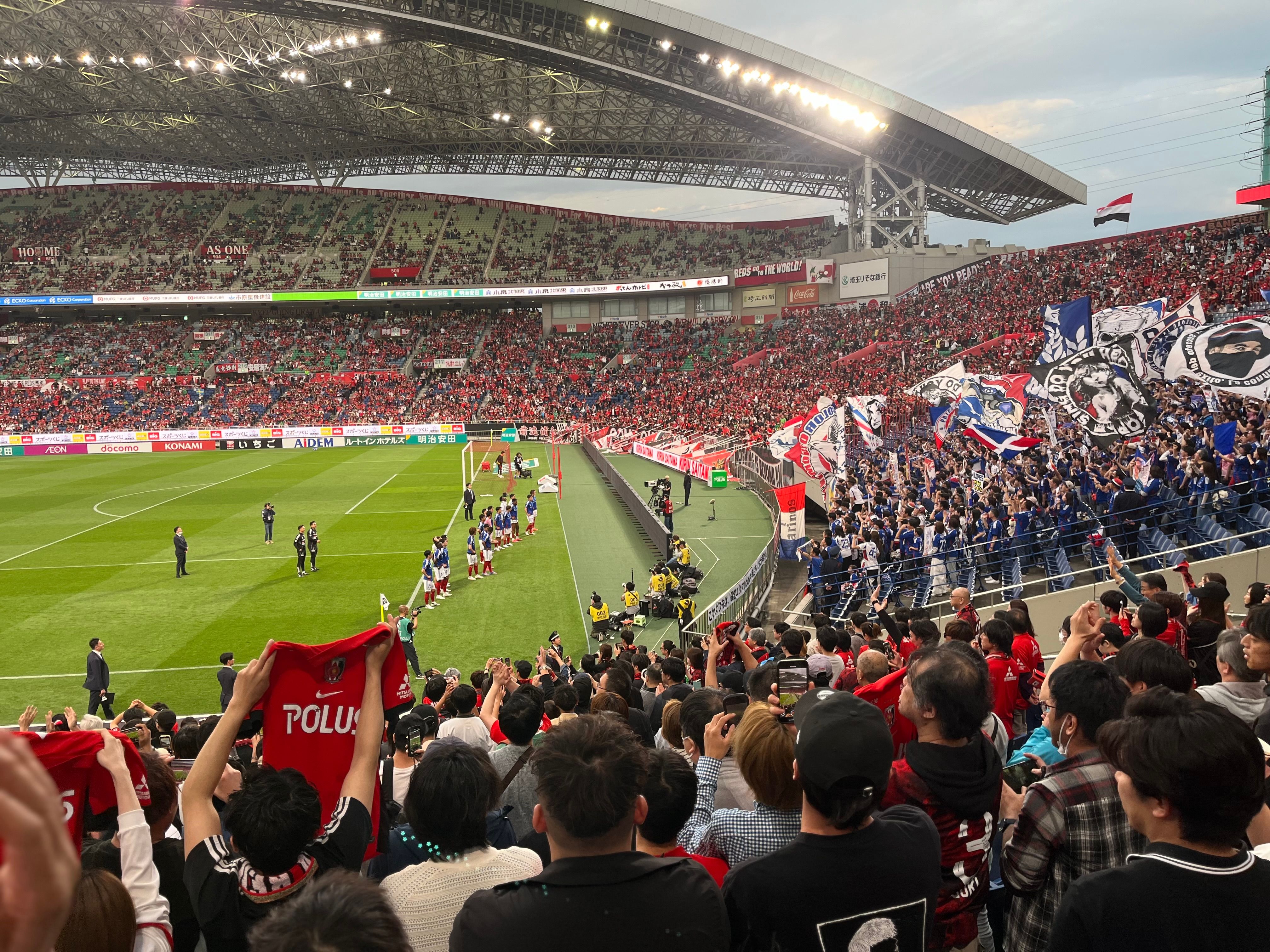 Exciting Soccer Match at Saitama Stadium Fully Packed · Free Stock Photo