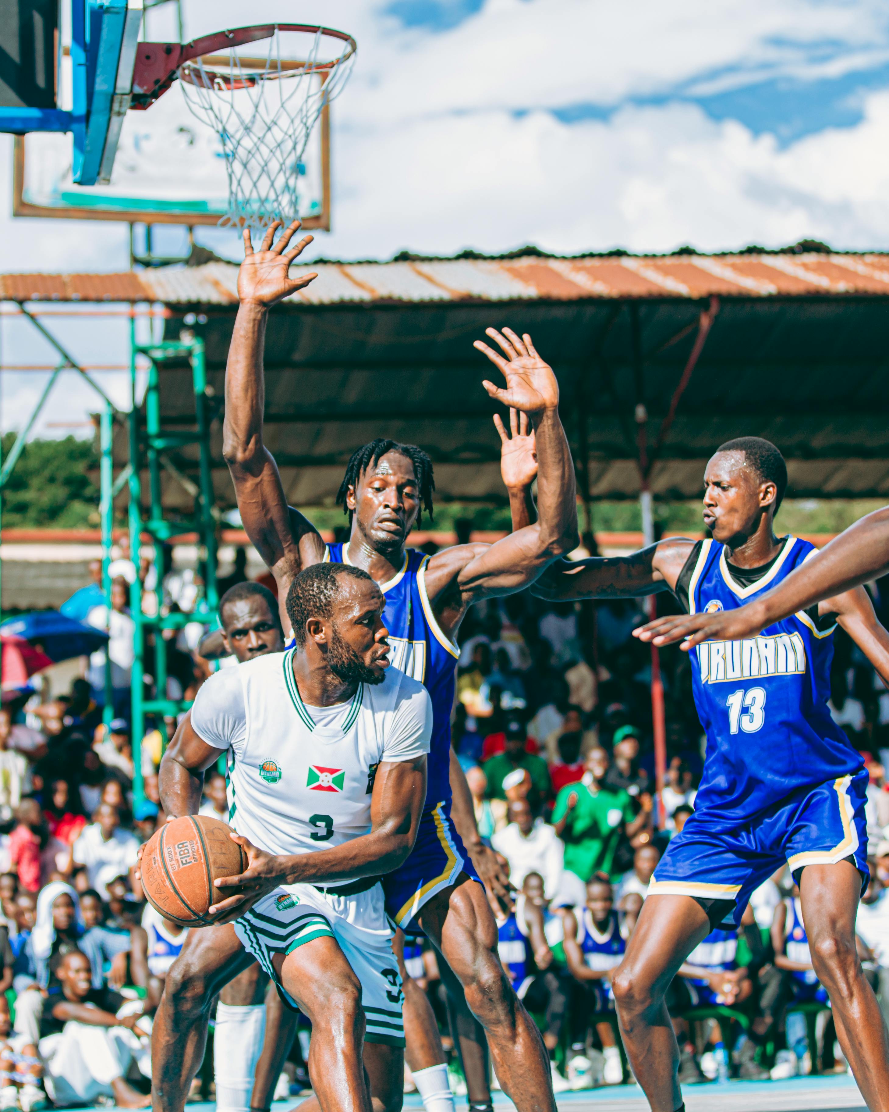 Intense Local Basketball Game with Crowd · Free Stock Photo