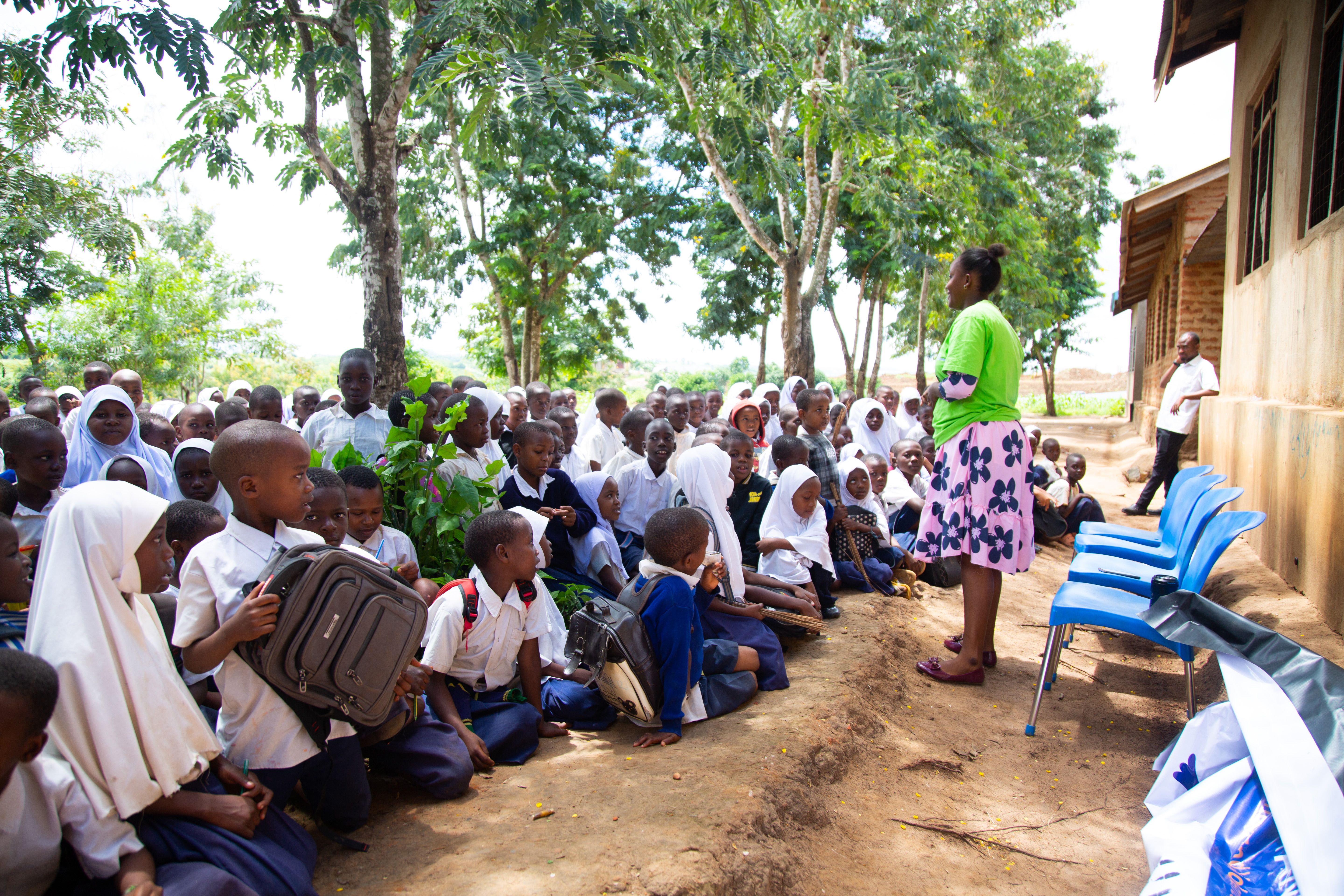Outdoor Classroom with Teacher and Students · Free Stock Photo