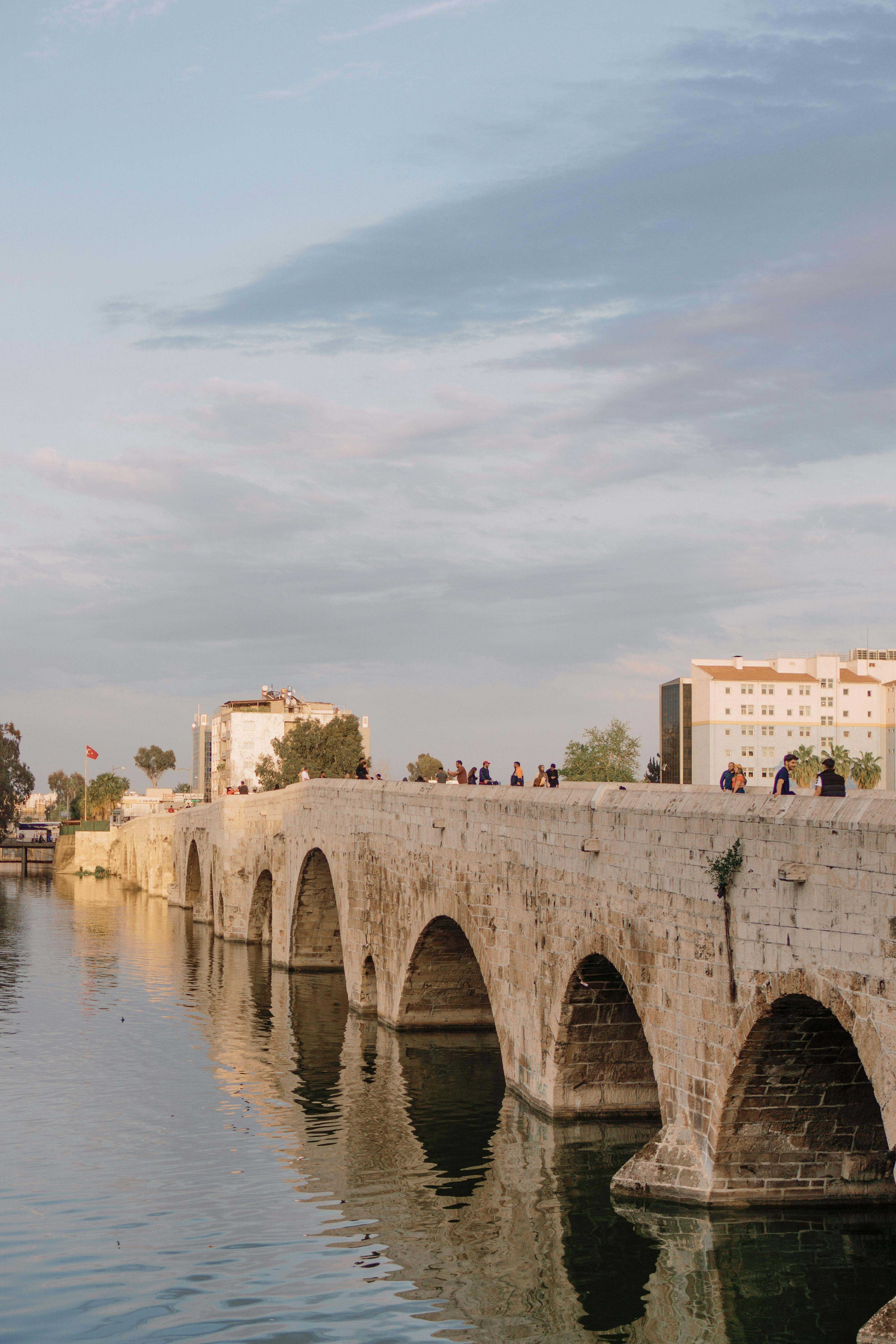 Ancient Stone Bridge Over Seyhan River, Adana · Free Stock Photo