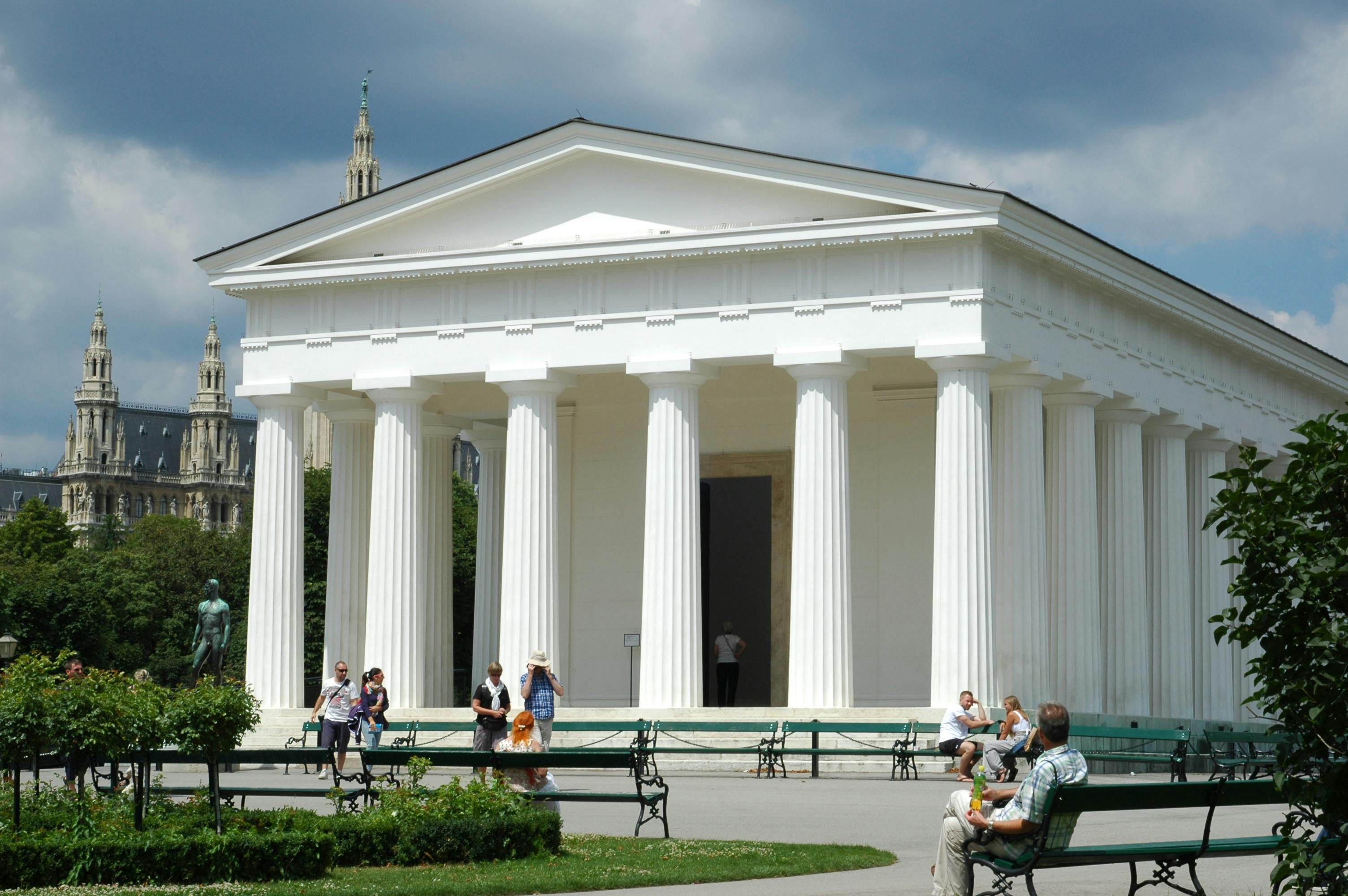 Neoclassical Temple in Vienna's Burggarten Park · Free Stock Photo