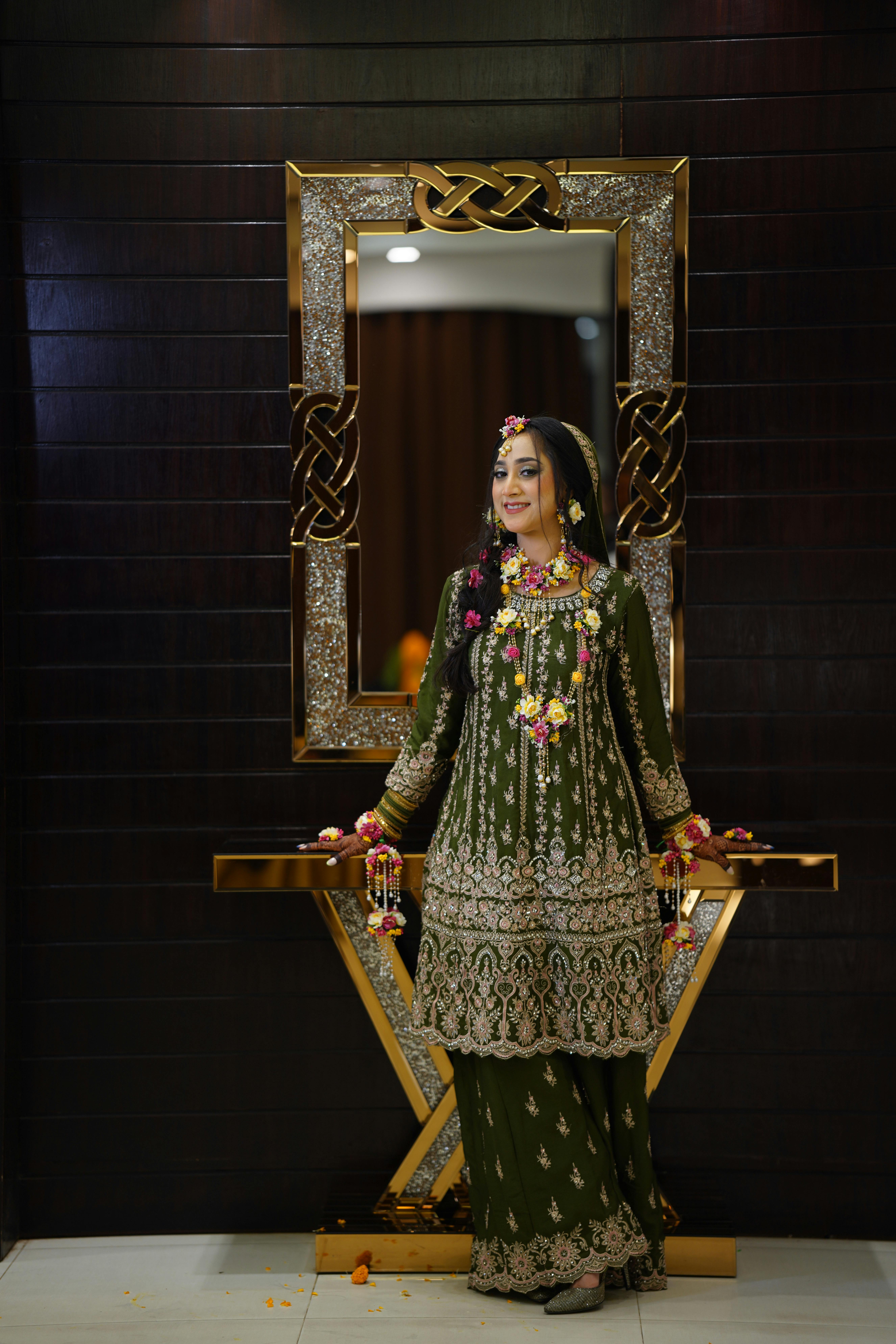 Traditional South Asian Wedding Attire Portrait · Free Stock Photo