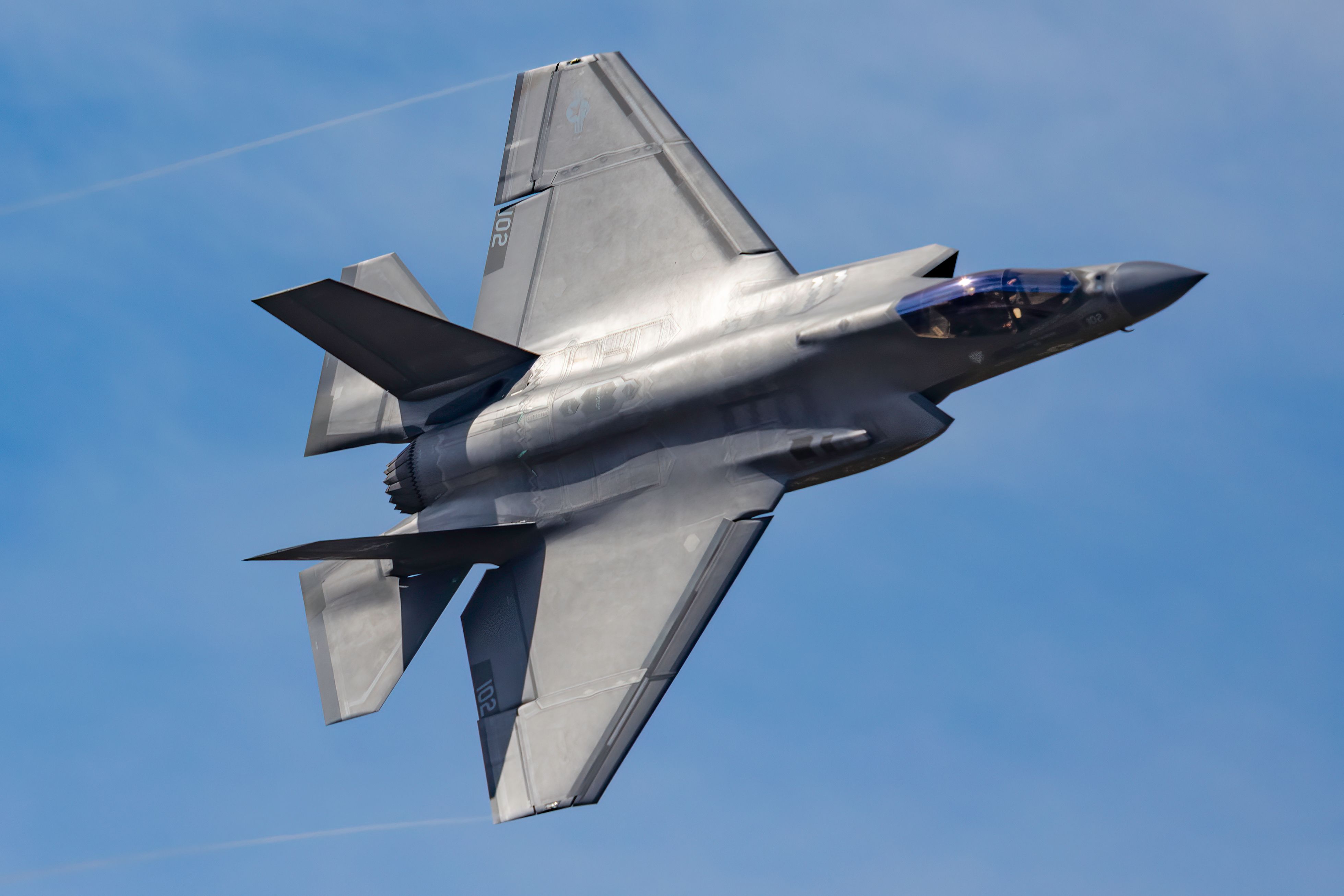 F-35 Lightning II Fighter Jet in Flight · Free Stock Photo