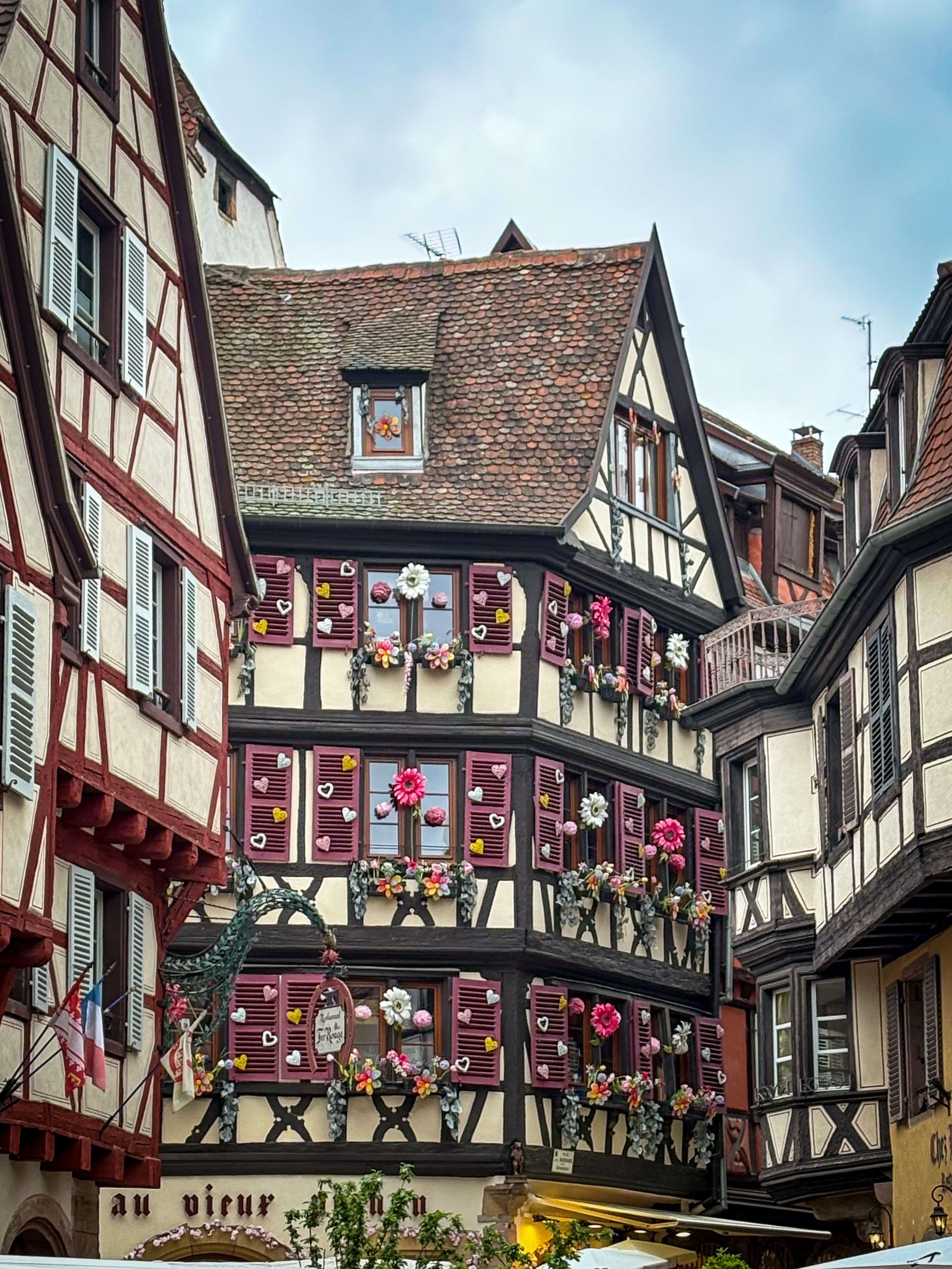 Charming French Village with Half-Timbered Houses · Free Stock Photo