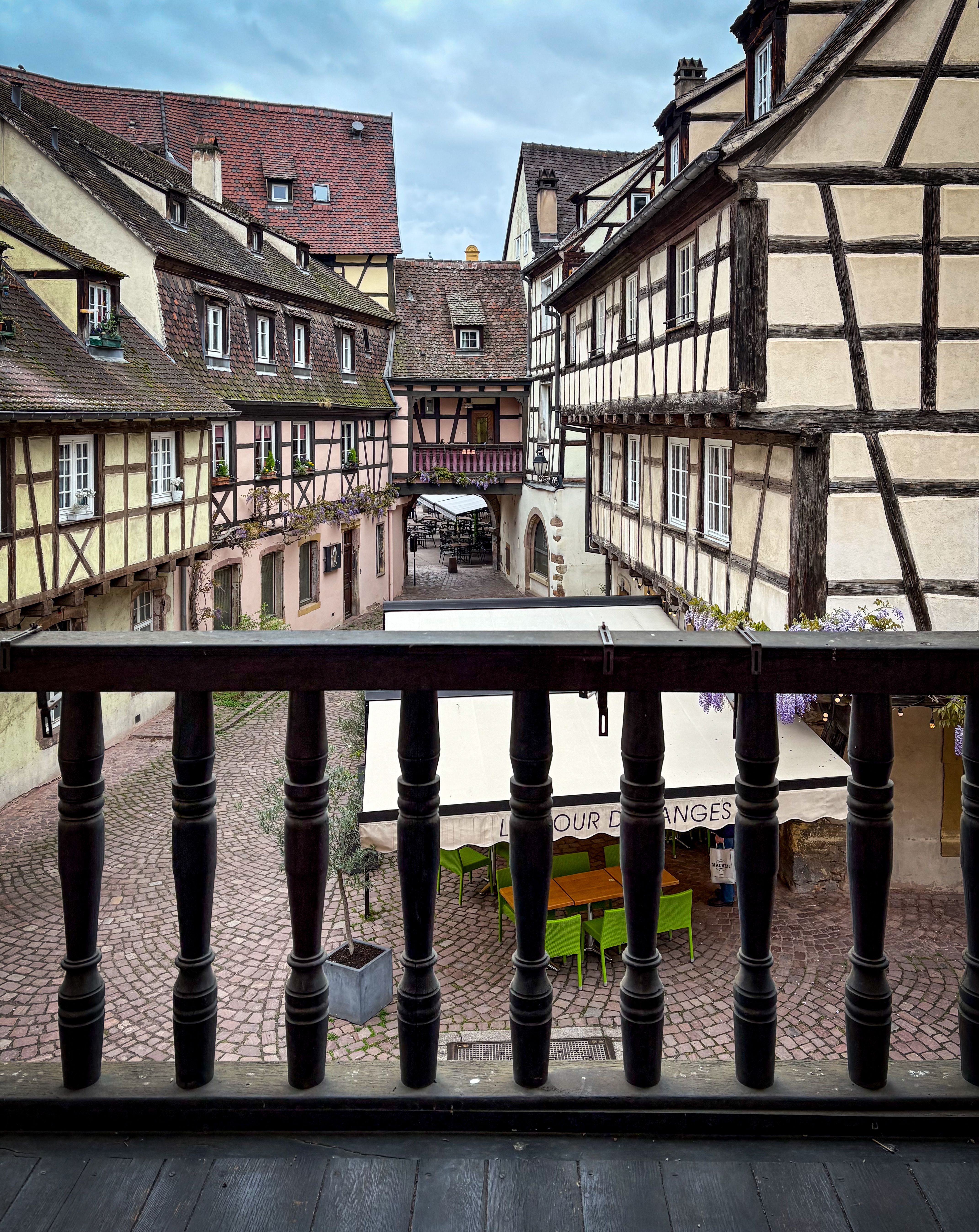 Charming French Village View from Balcony · Free Stock Photo