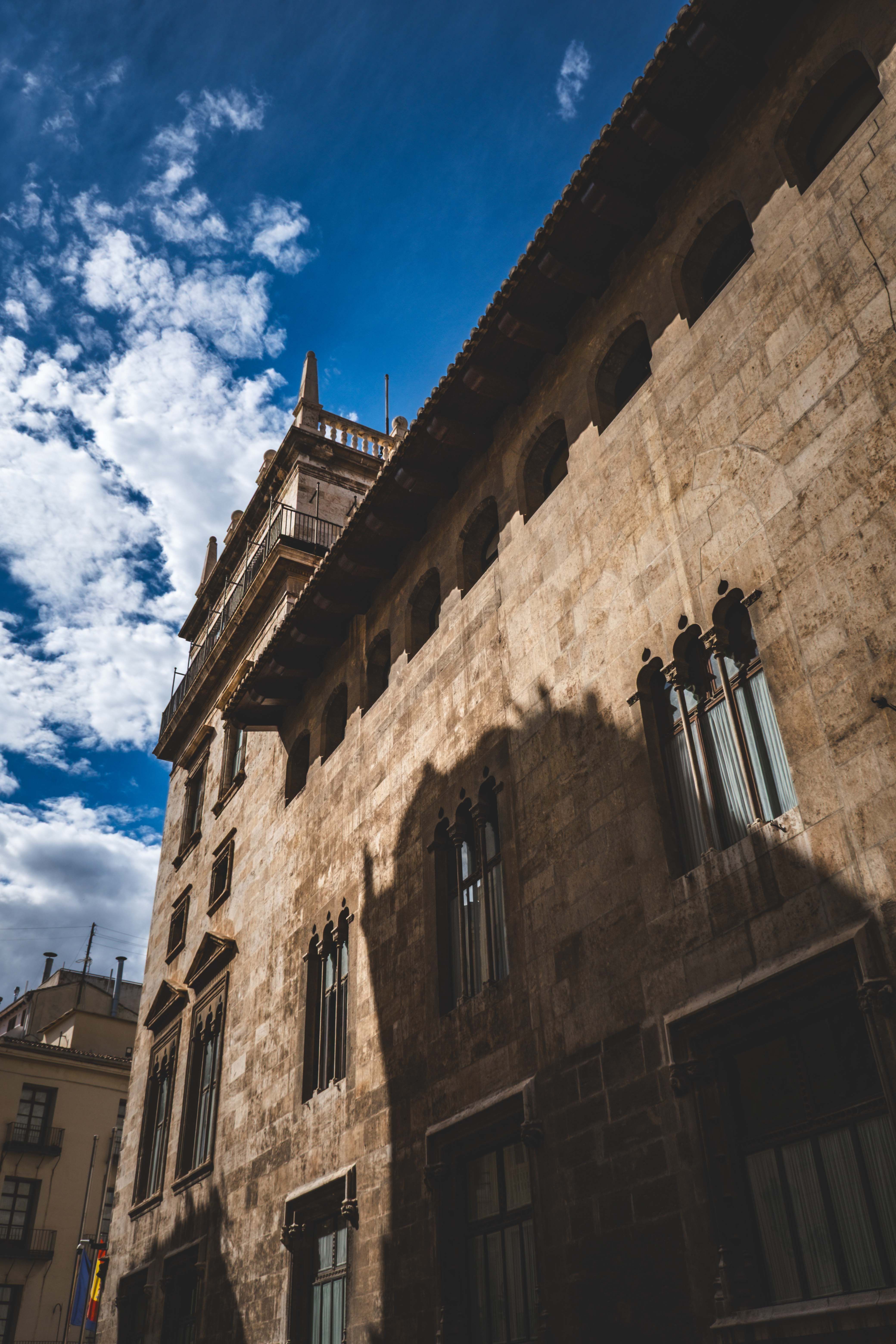 Historic Architecture with Dramatic Shadows · Free Stock Photo