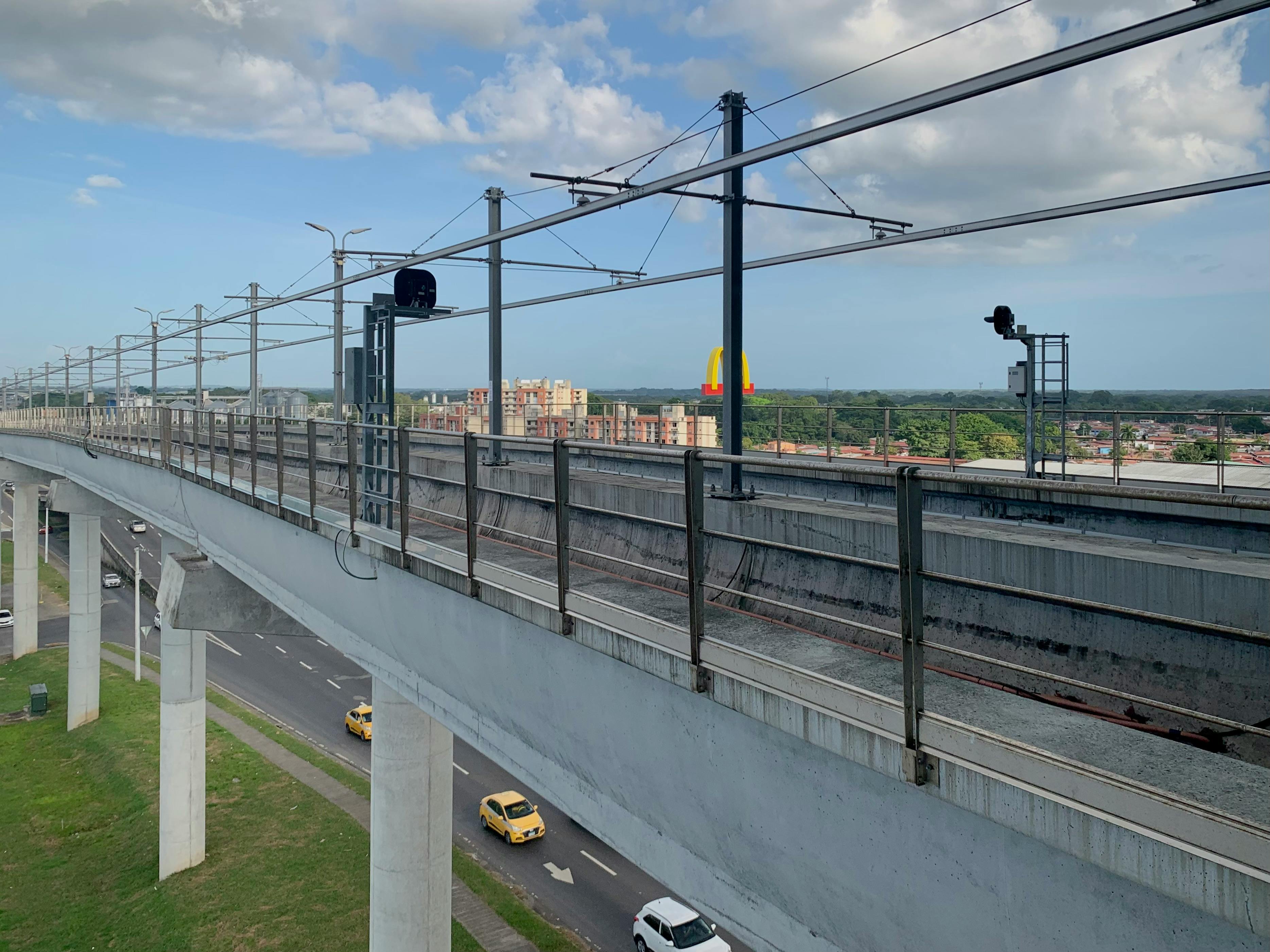Elevated Railway Track with Urban Cityscape View · Free Stock Photo