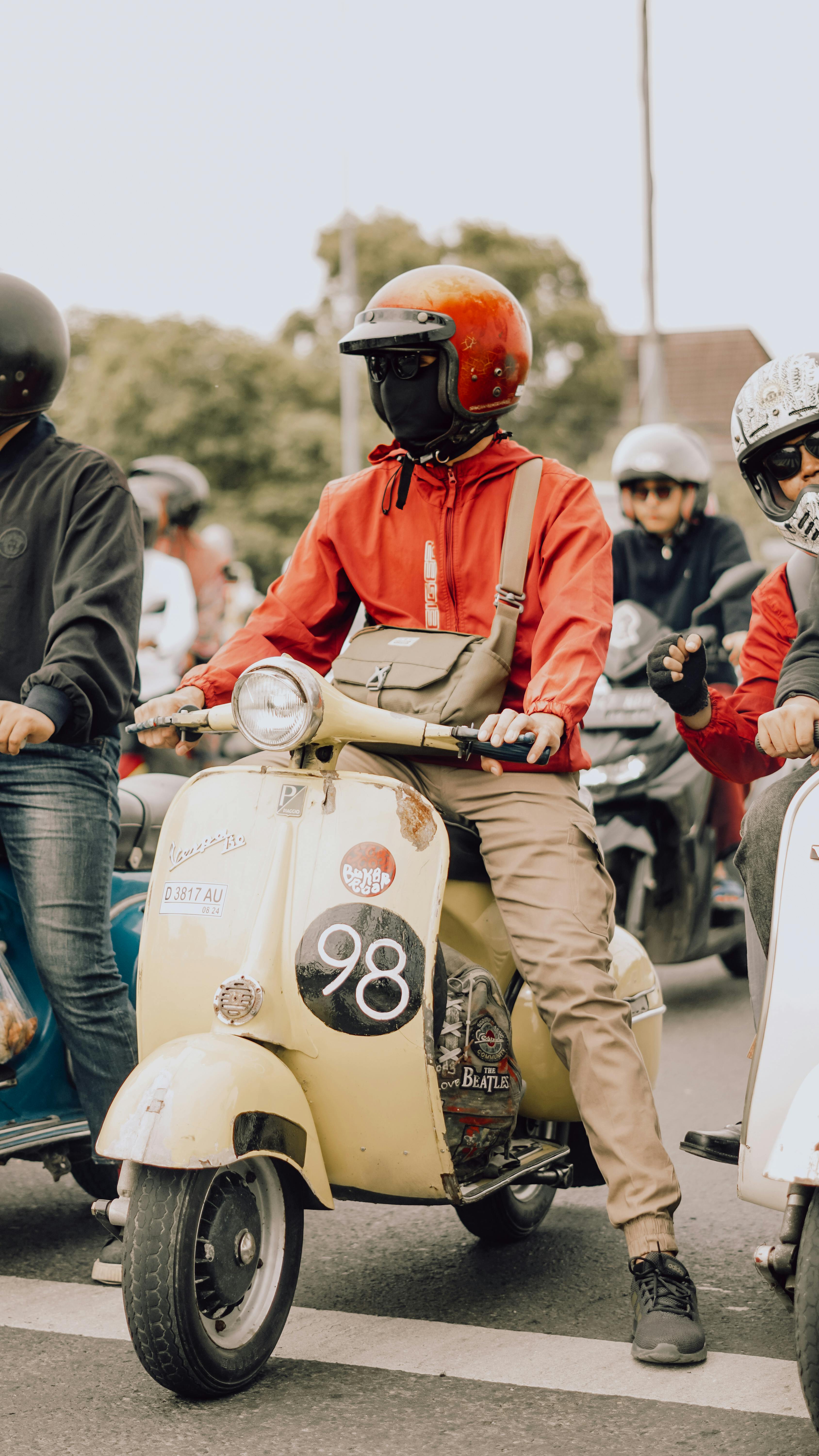 Colorful Scooter Ride in East Java · Free Stock Photo