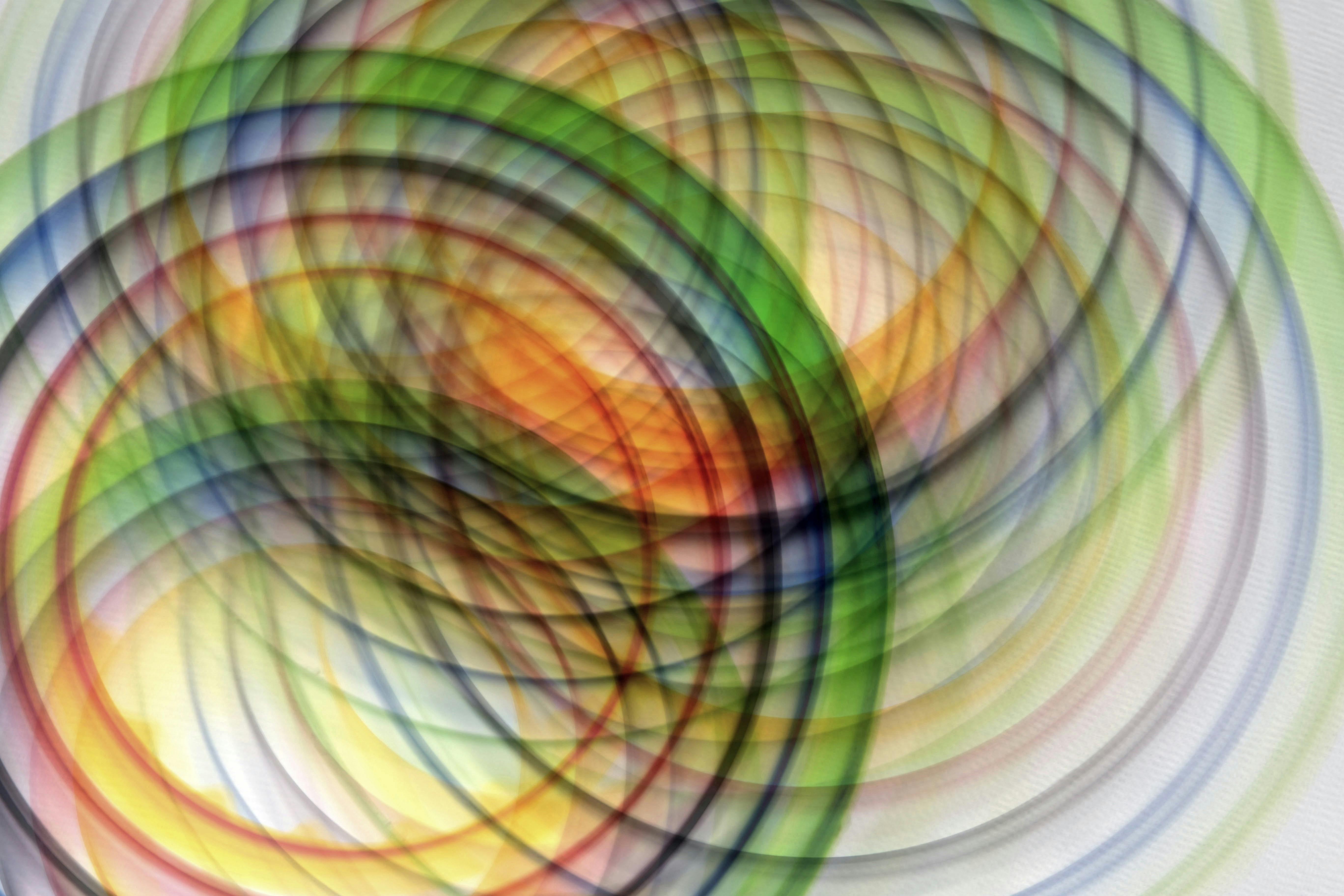 Vibrant Abstract Spiral Pattern Art · Free Stock Photo