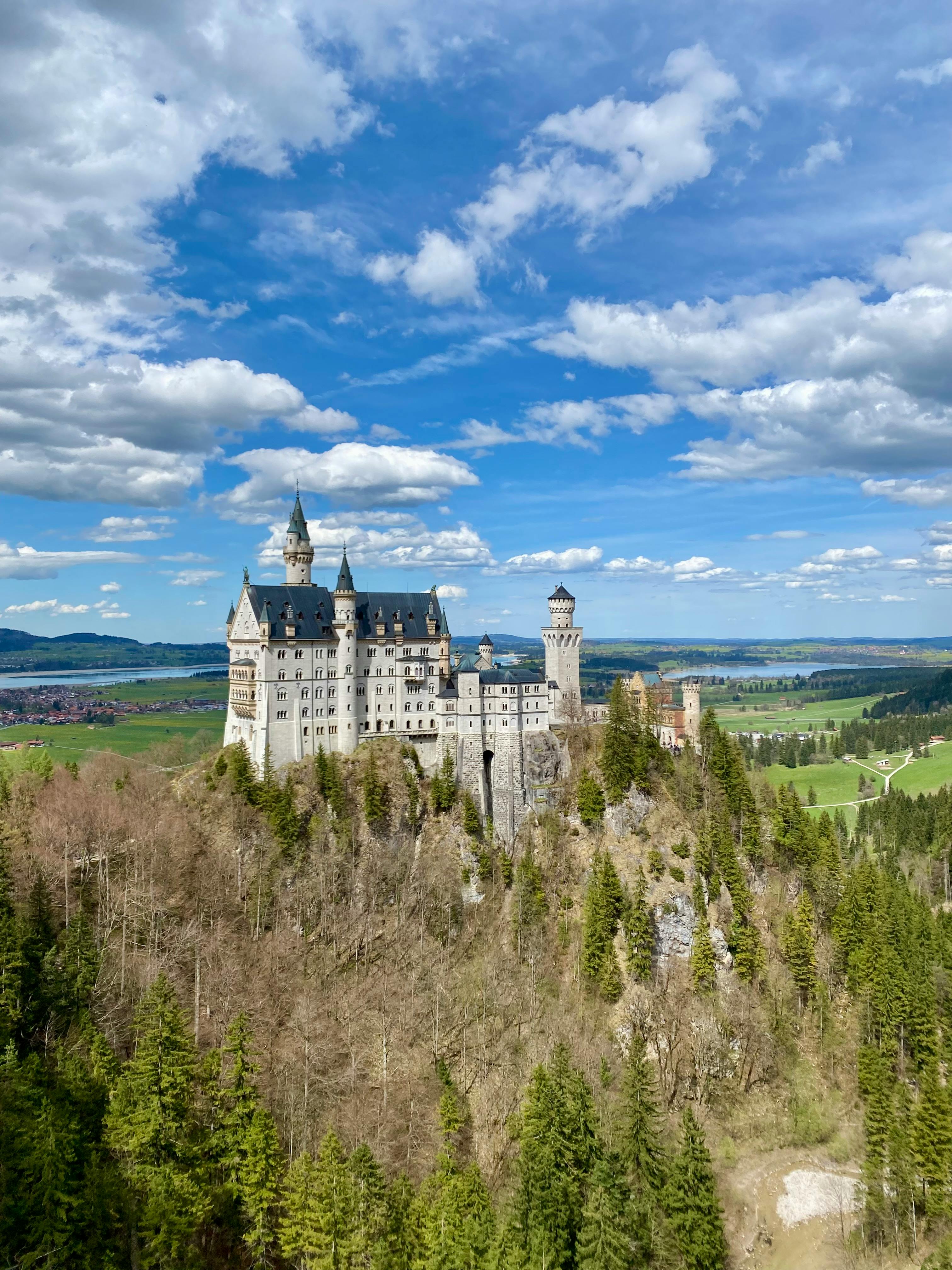 Stunning View of Neuschwanstein Castle in Spring · Free Stock Photo