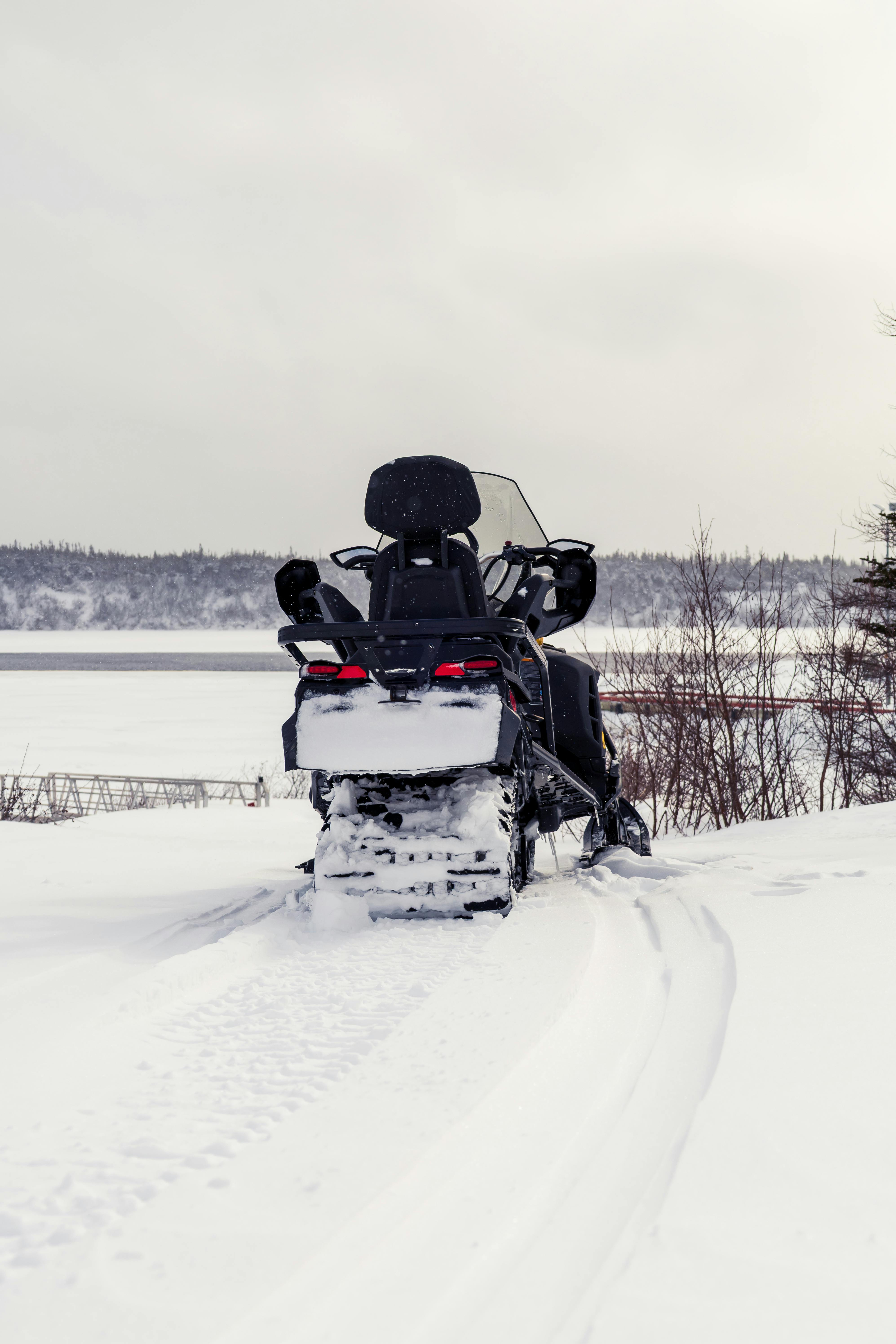 Snowmobile in Chevery, Québec Winter Landscape · Free Stock Photo
