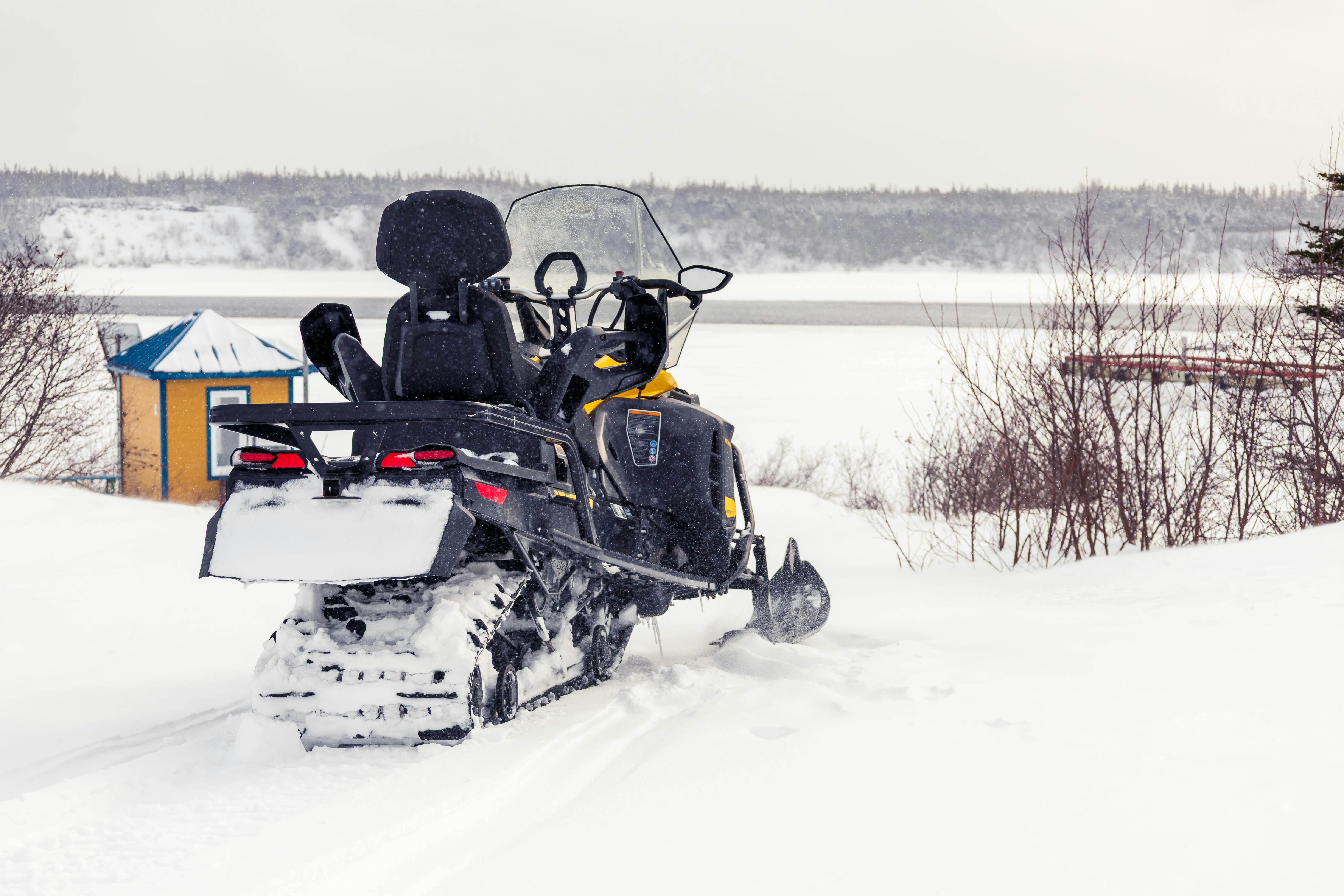 Snowmobile in Winter Landscape, Chevery, Québec · Free Stock Photo