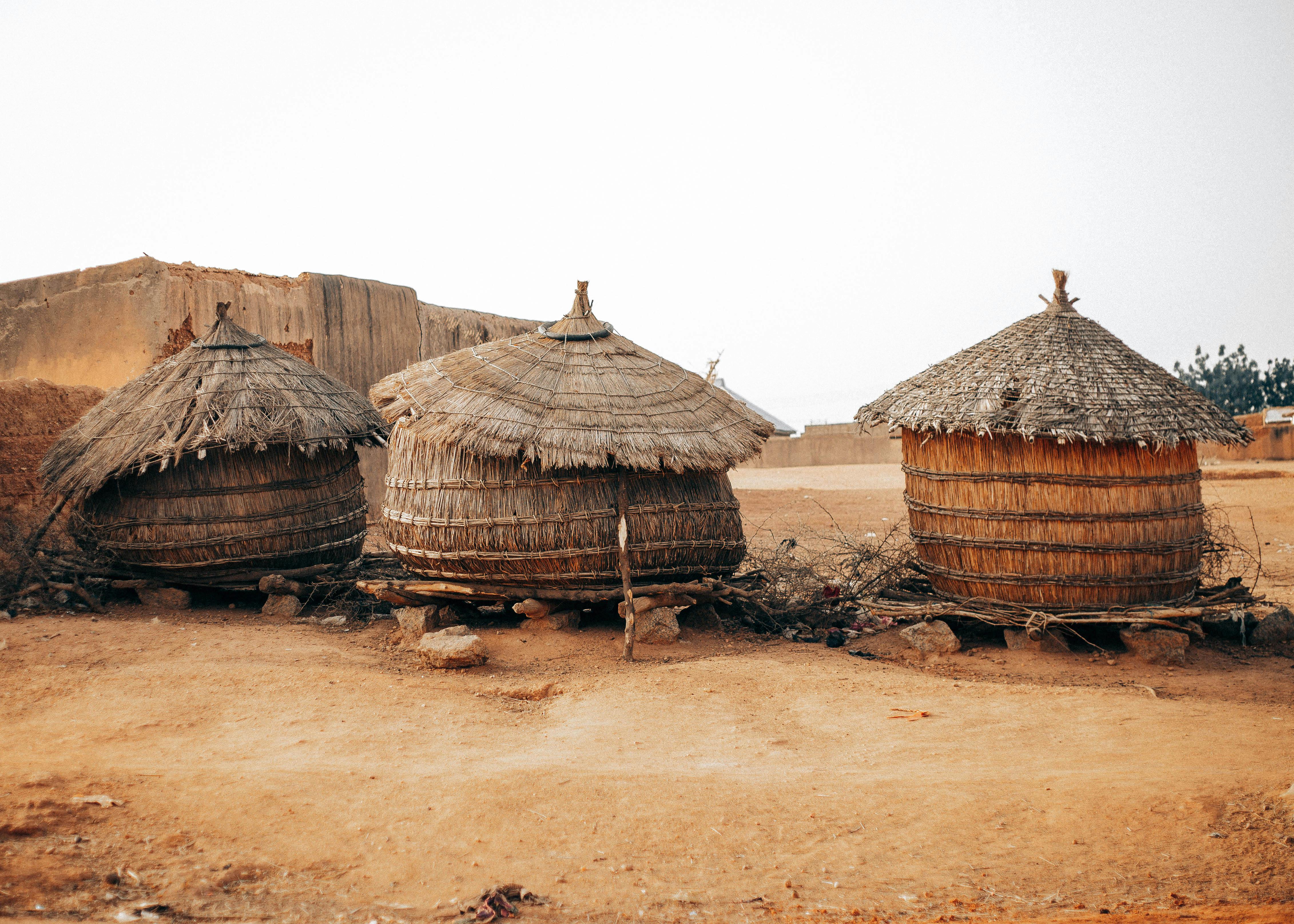 Traditional African Thatched Huts in Rural Setting · Free Stock Photo