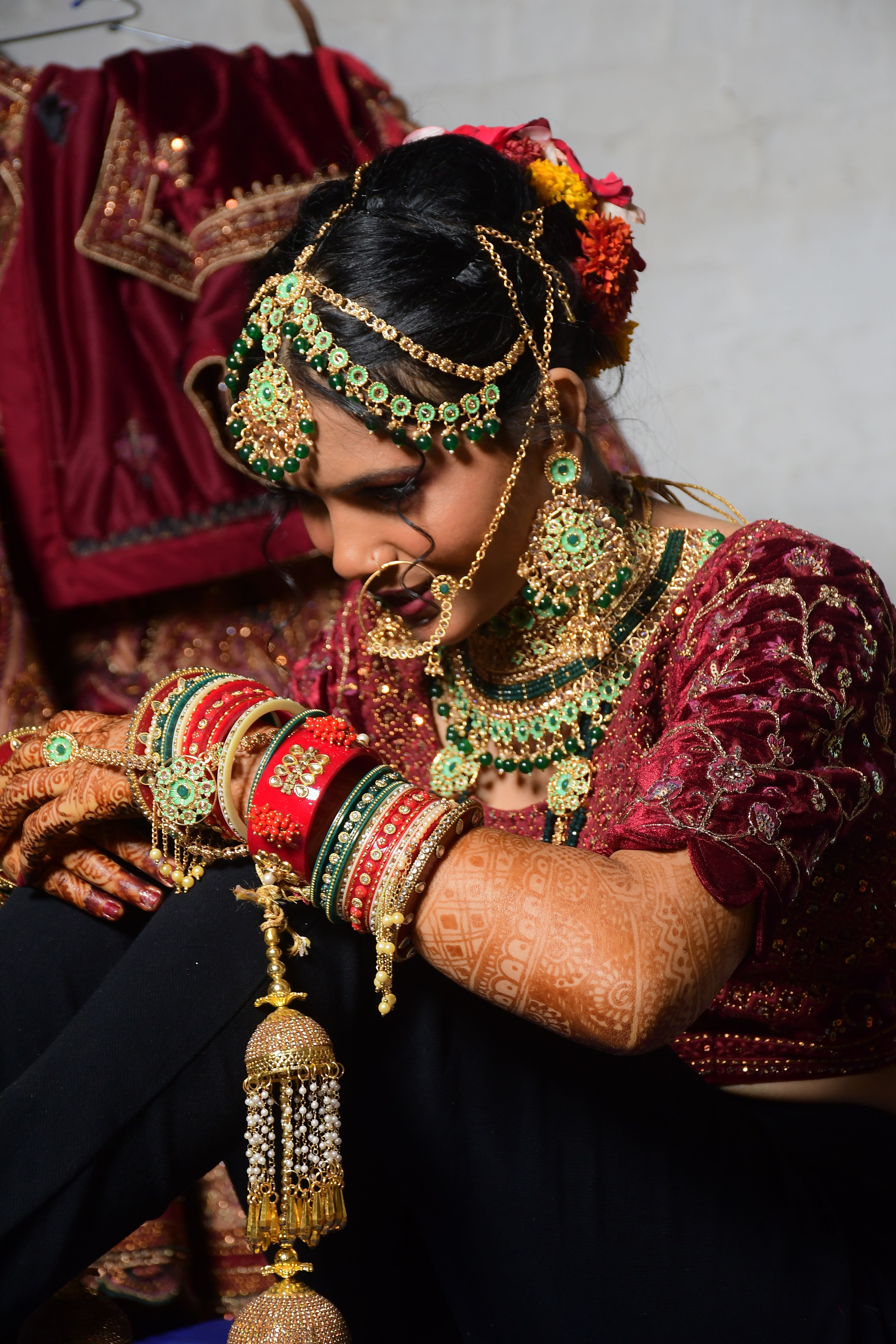 Elegant Traditional Indian Bridal Portrait · Free Stock Photo