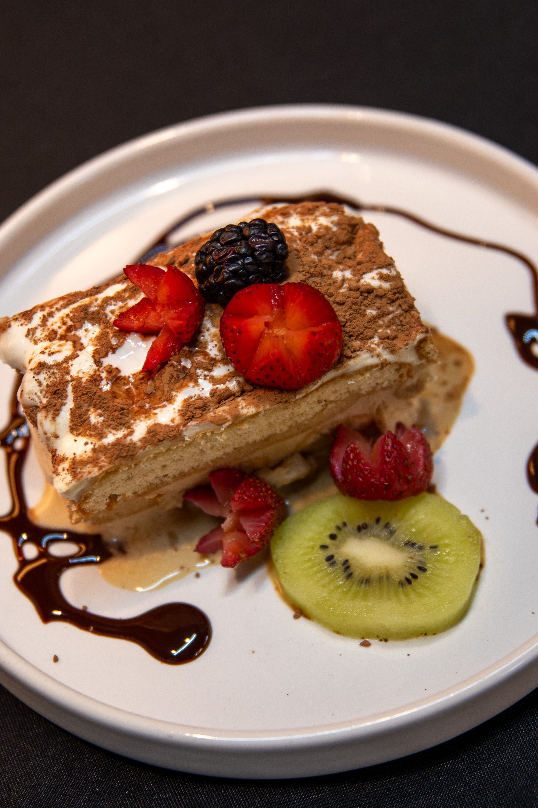 Delicious Dessert with Fresh Fruit Presentation · Free Stock Photo