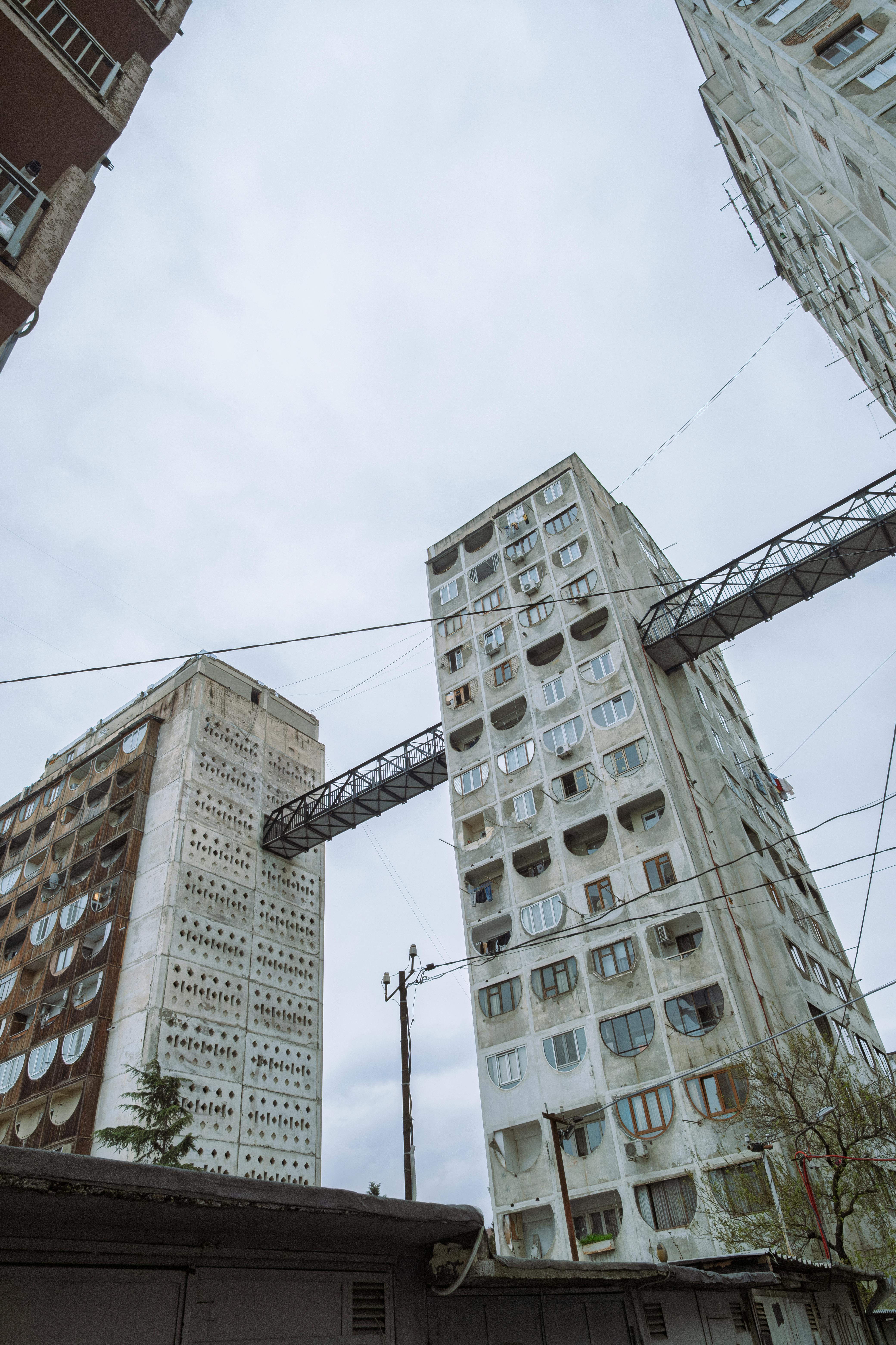 Soviet-Era Architecture of Tbilisi Towers · Free Stock Photo
