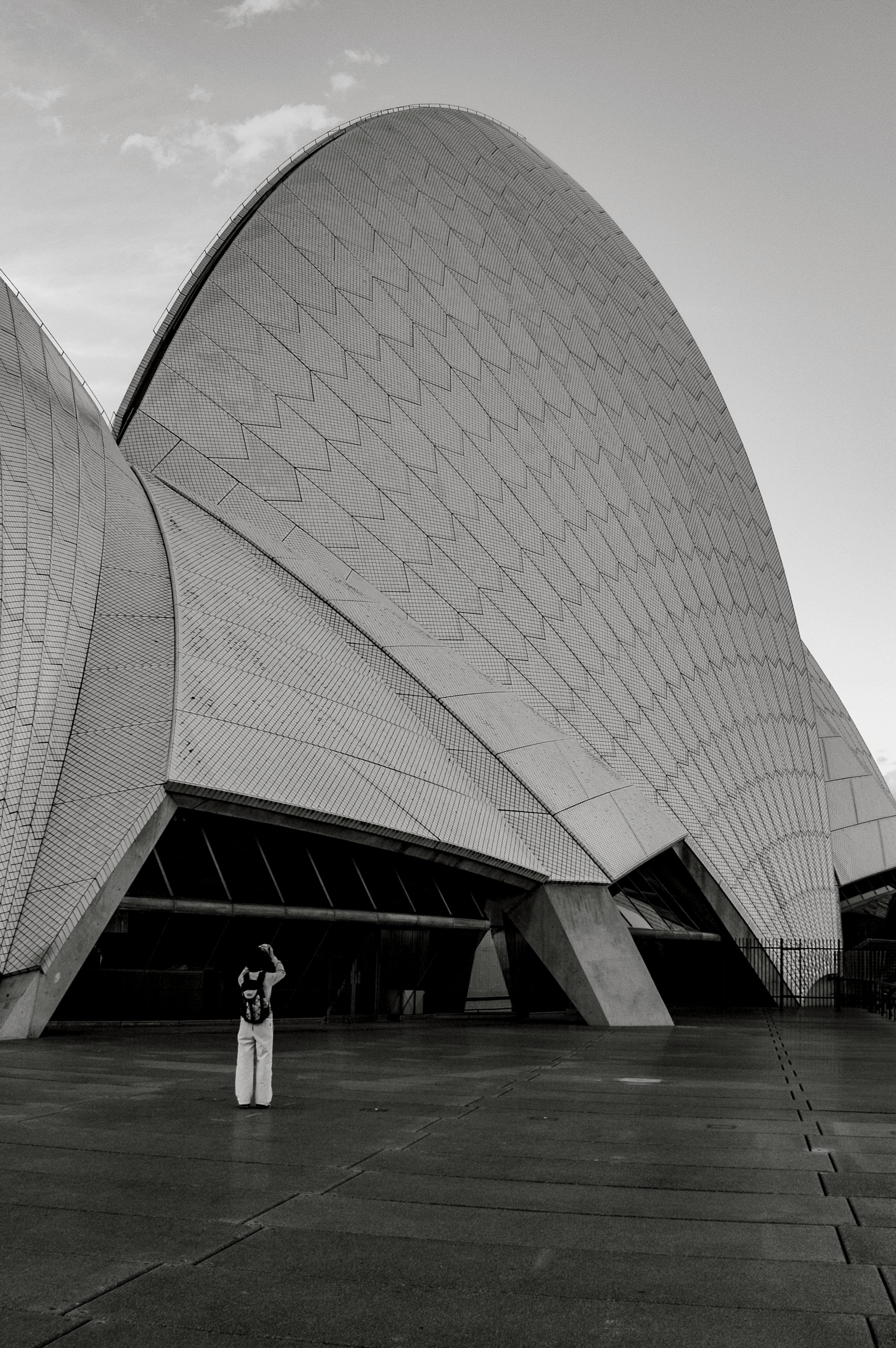 Sydney Opera House Black and White Photography · Free Stock Photo