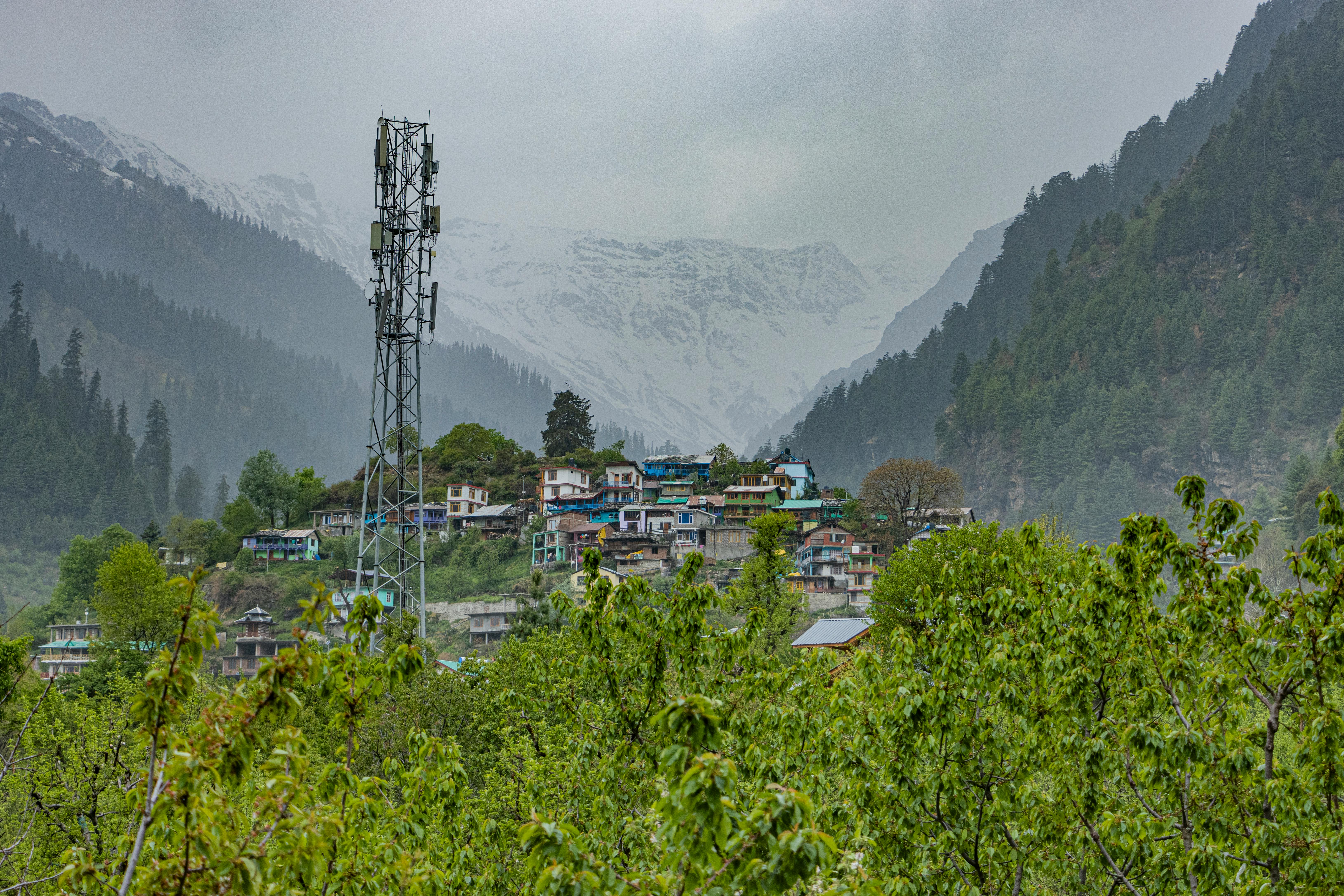 Scenic View of Manali Village in the Himalayas · Free Stock Photo
