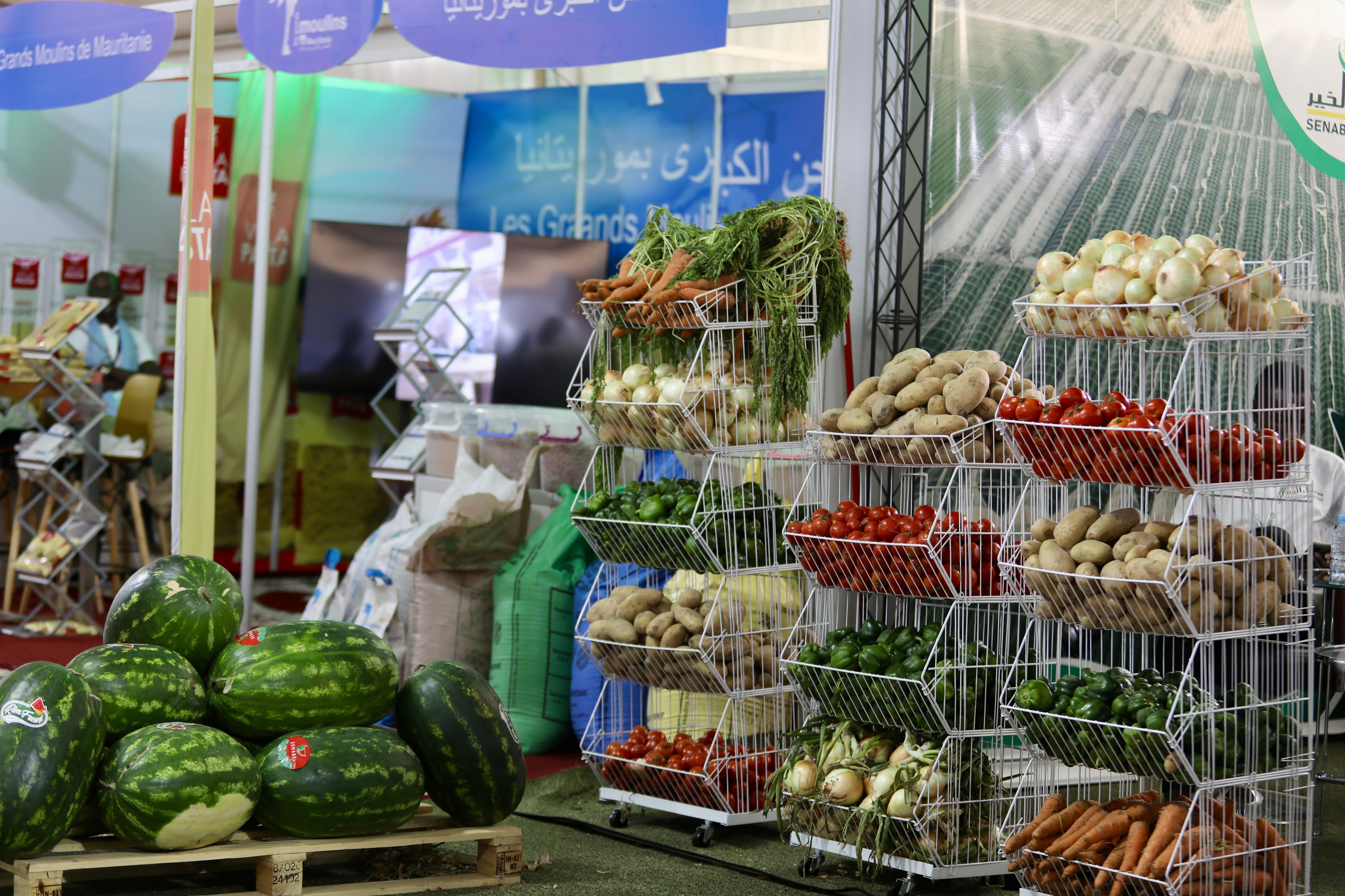 Colorful Market Stall with Fresh Produce Display · Free Stock Photo