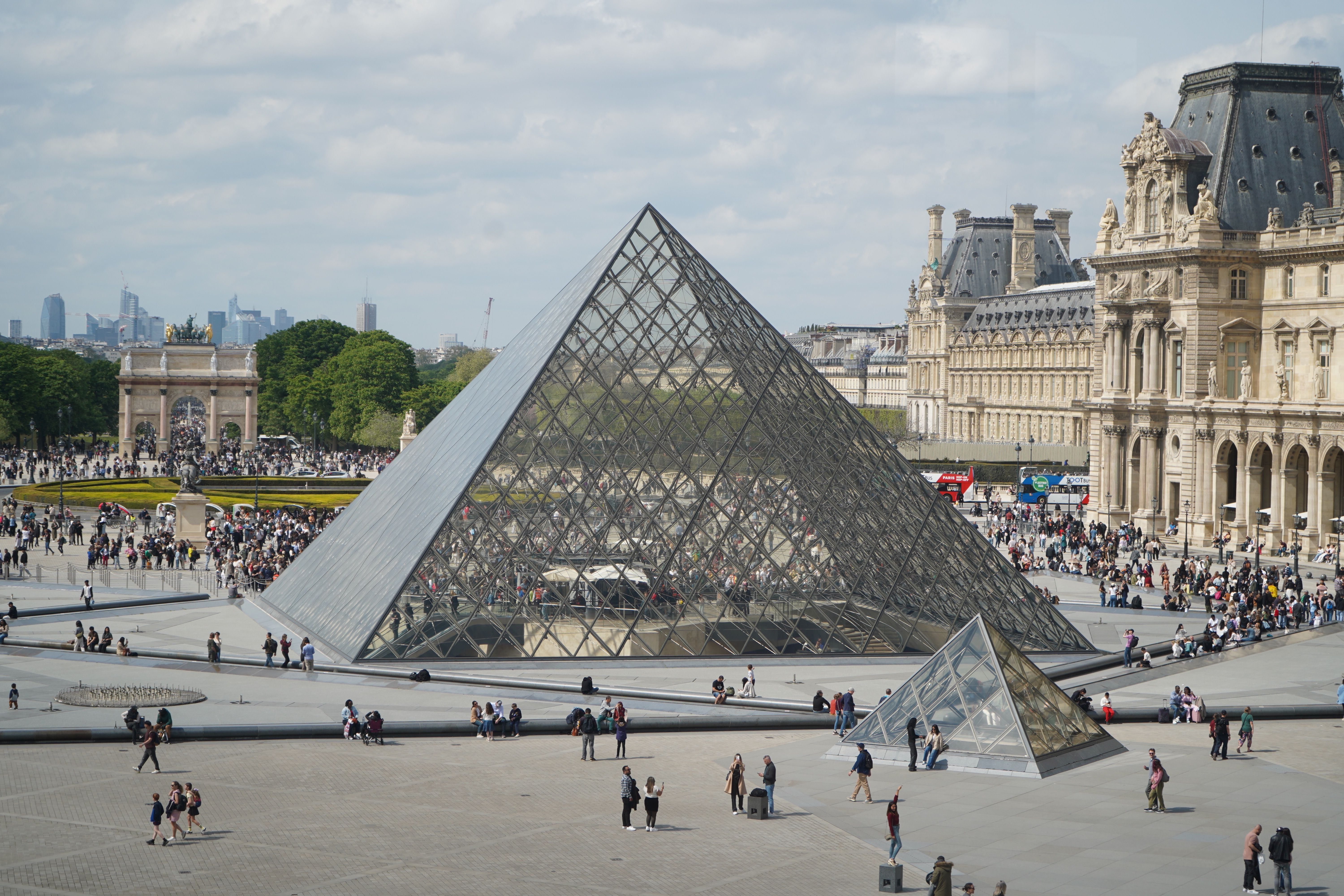 Iconic Louvre Pyramid in Paris France · Free Stock Photo