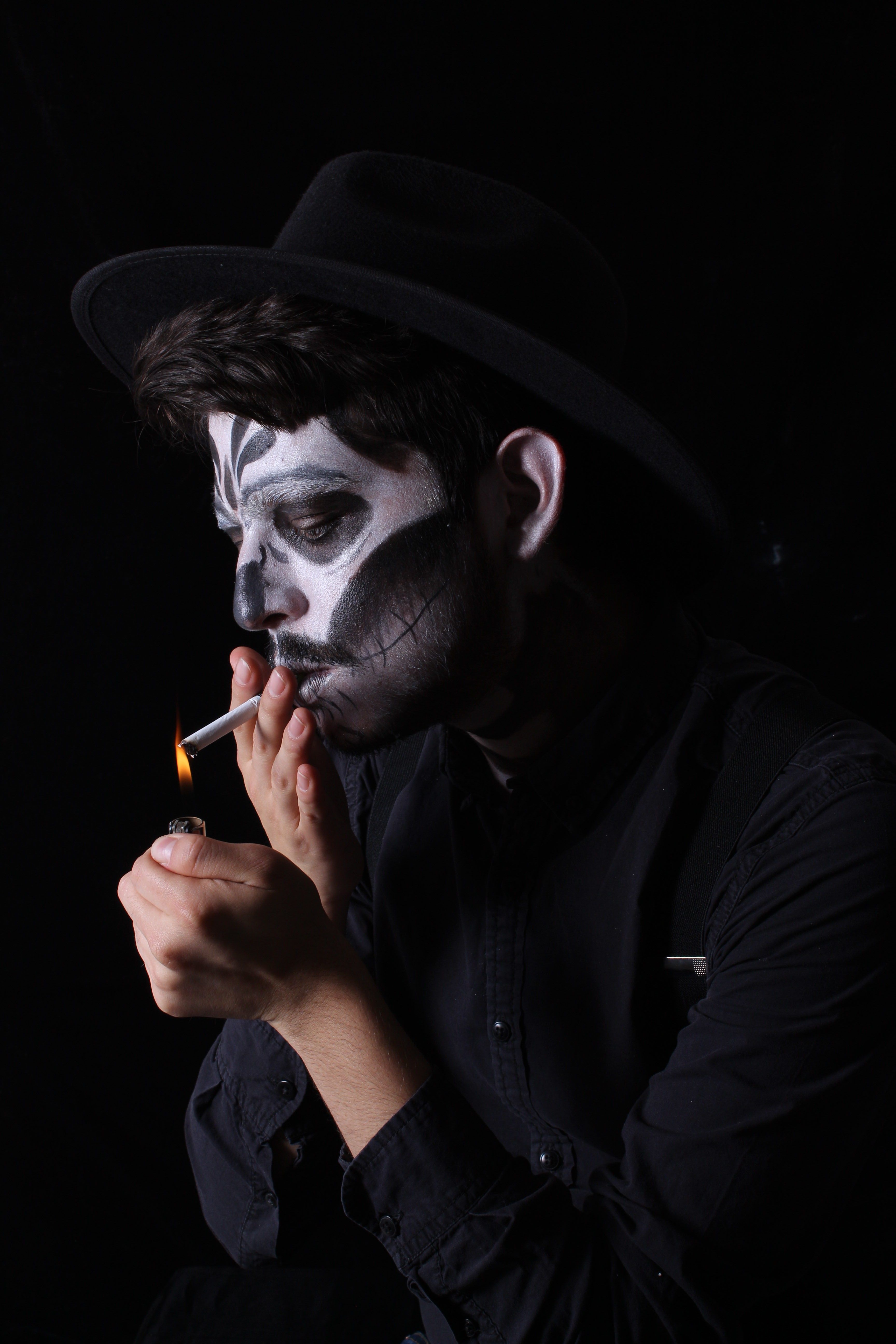 Dramatic Day of the Dead Portrait in Puebla · Free Stock Photo