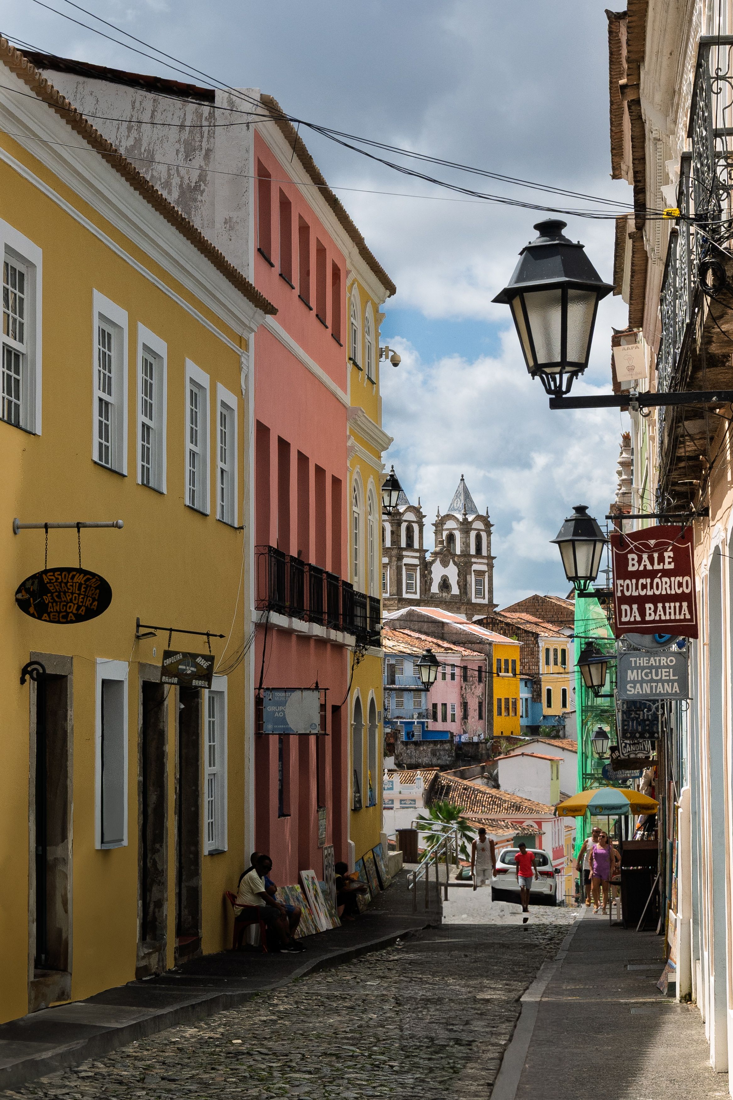 Colorful Historic Street in Bahia, Brazil · Free Stock Photo