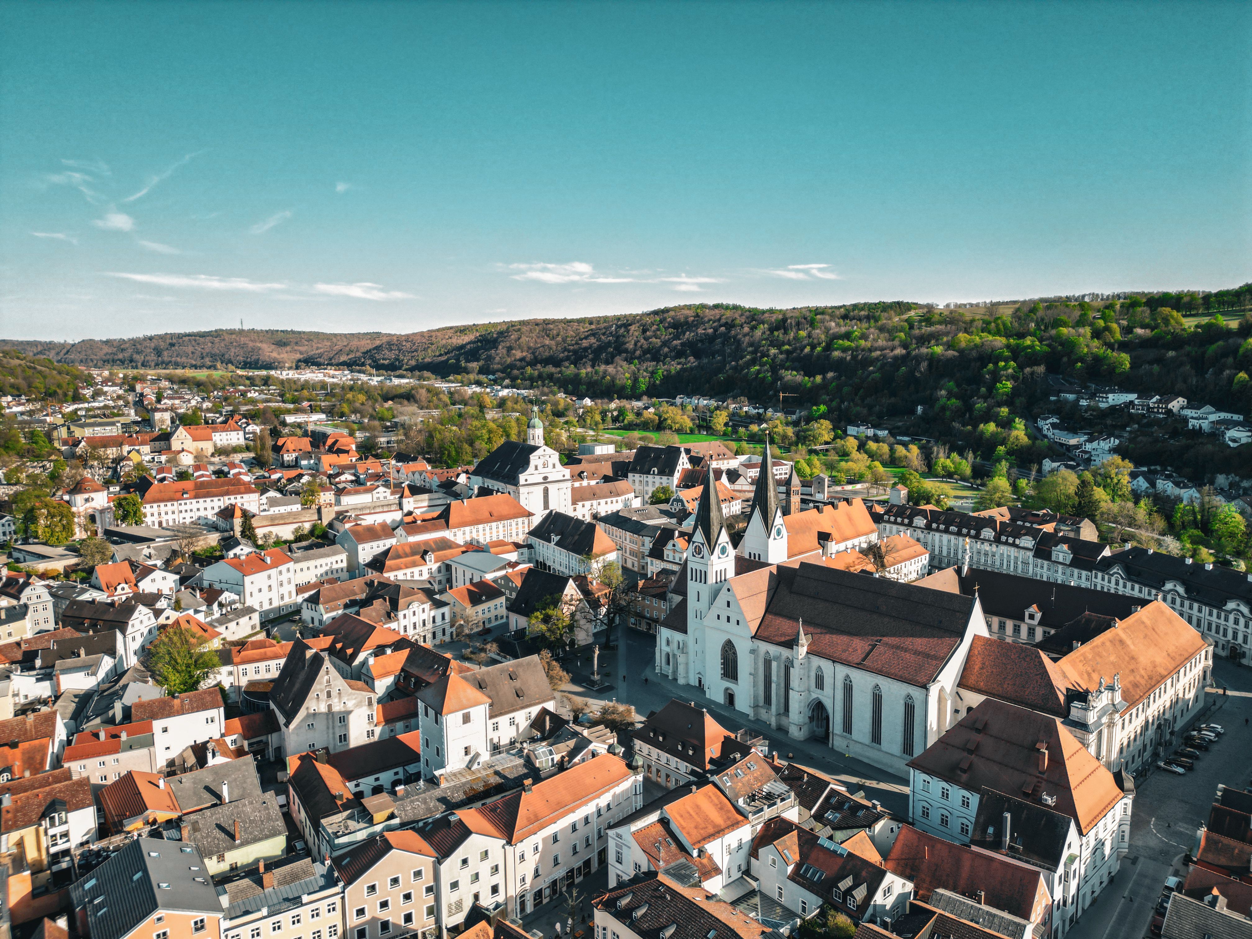 Aerial View of Eichstätt in Spring · Free Stock Photo