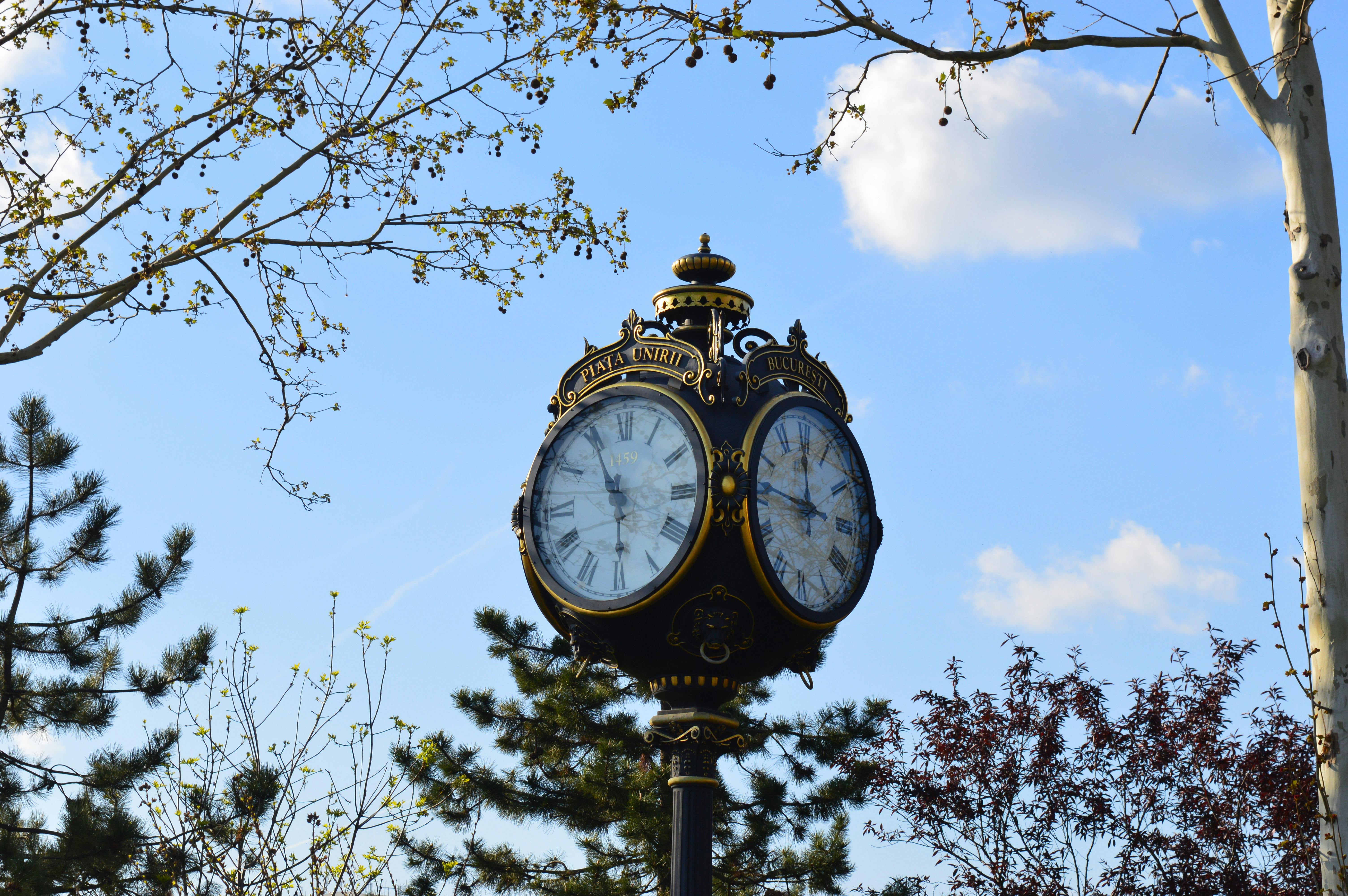 Historic Clock Tower in Bucharest, Romania · Free Stock Photo