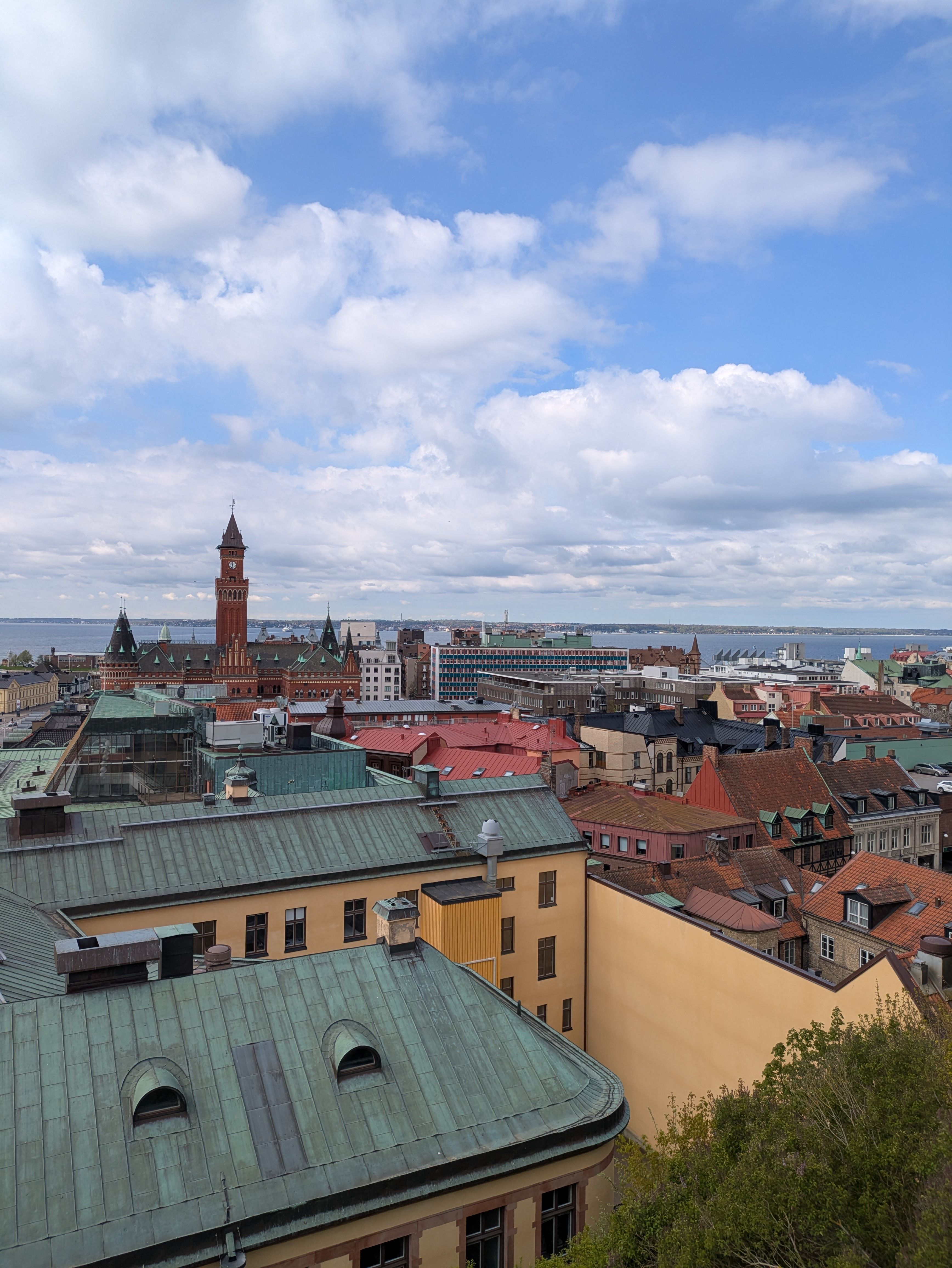 Historic Cityscape with Coastal View in Helsingborg · Free Stock Photo