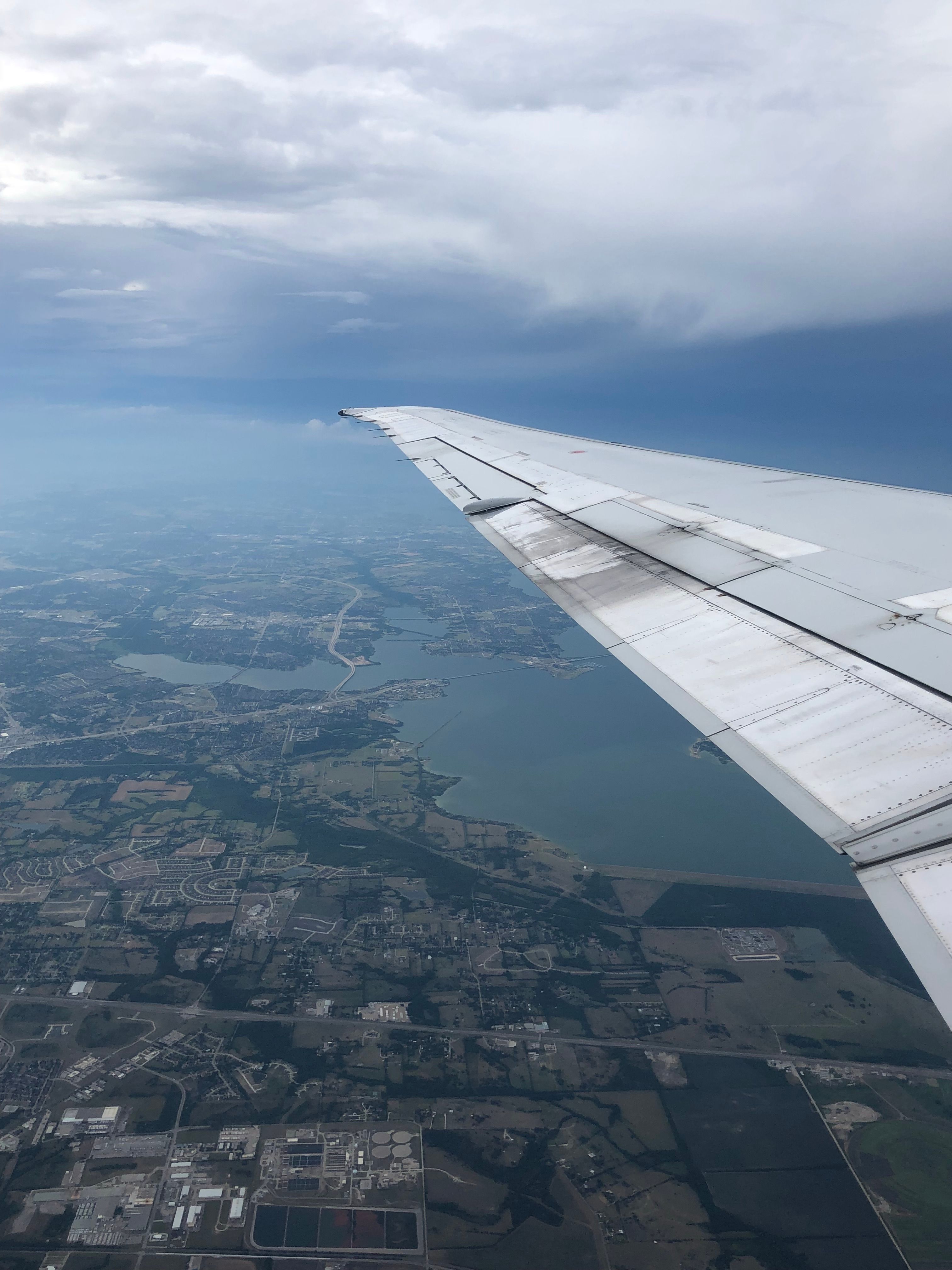 Aerial View of Landscape from Airplane Window · Free Stock Photo