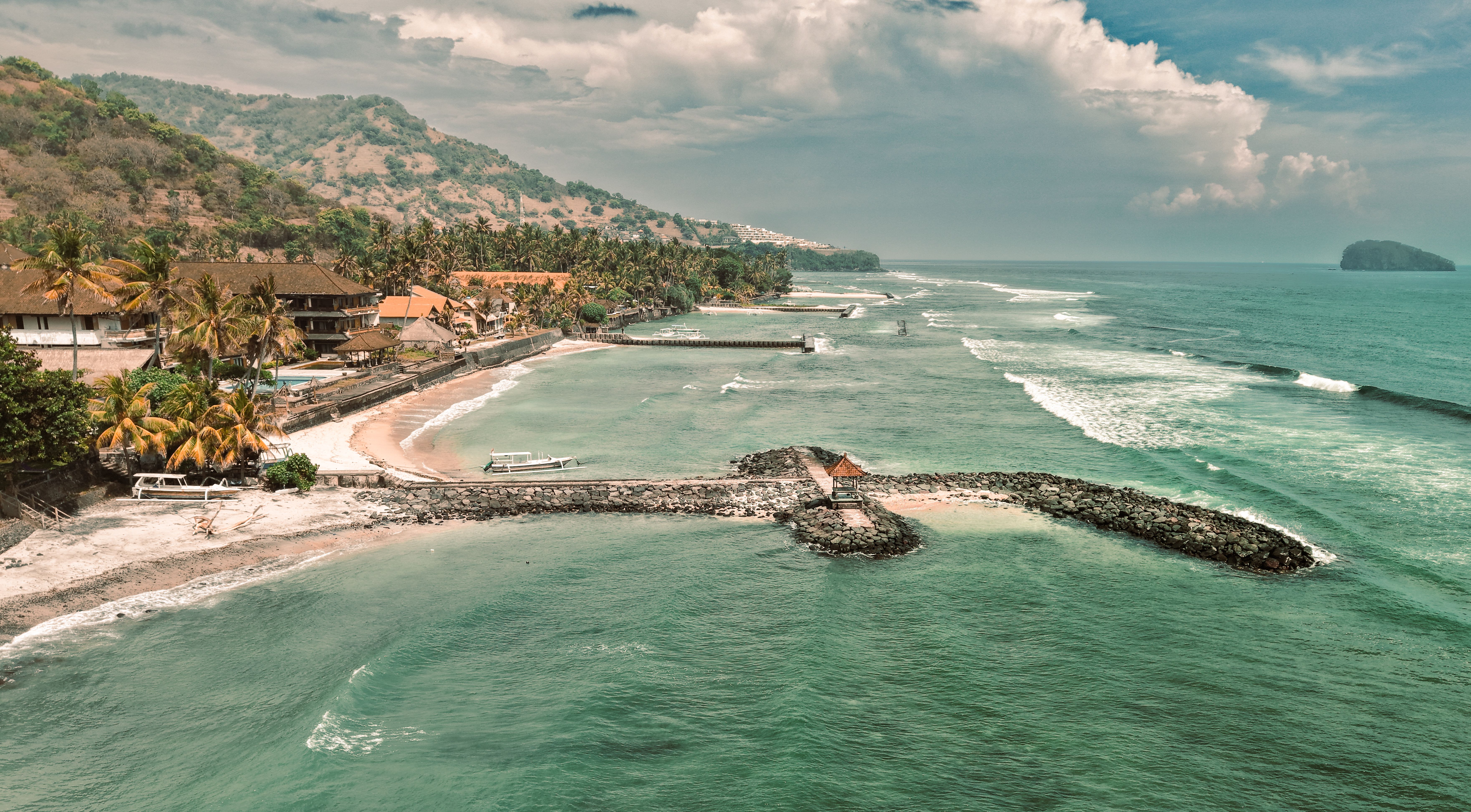 Vista Panorámica De La Costa De Bali, Indonesia · Foto de stock gratuita
