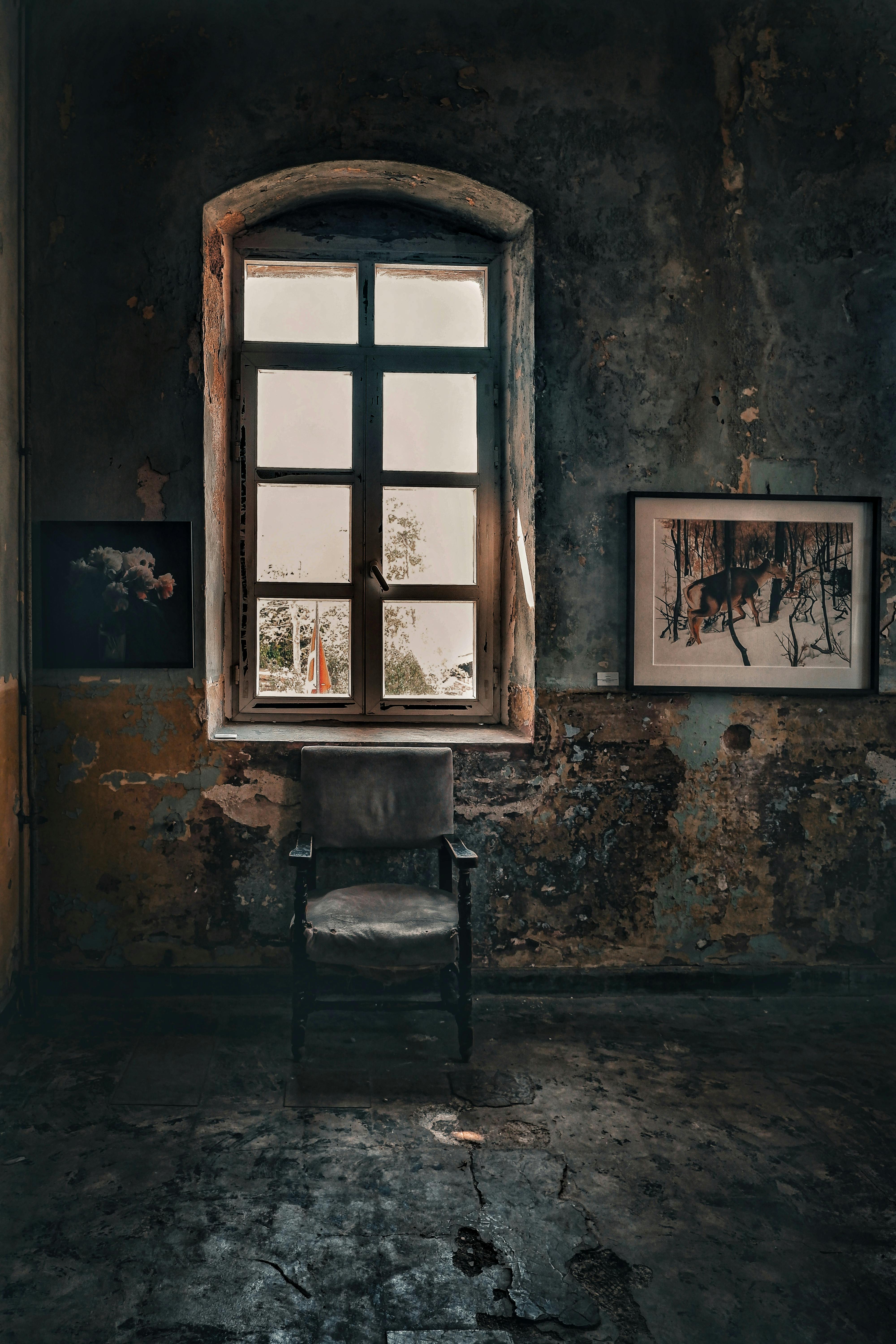Rustic Room with Chair and Wooden Window · Free Stock Photo