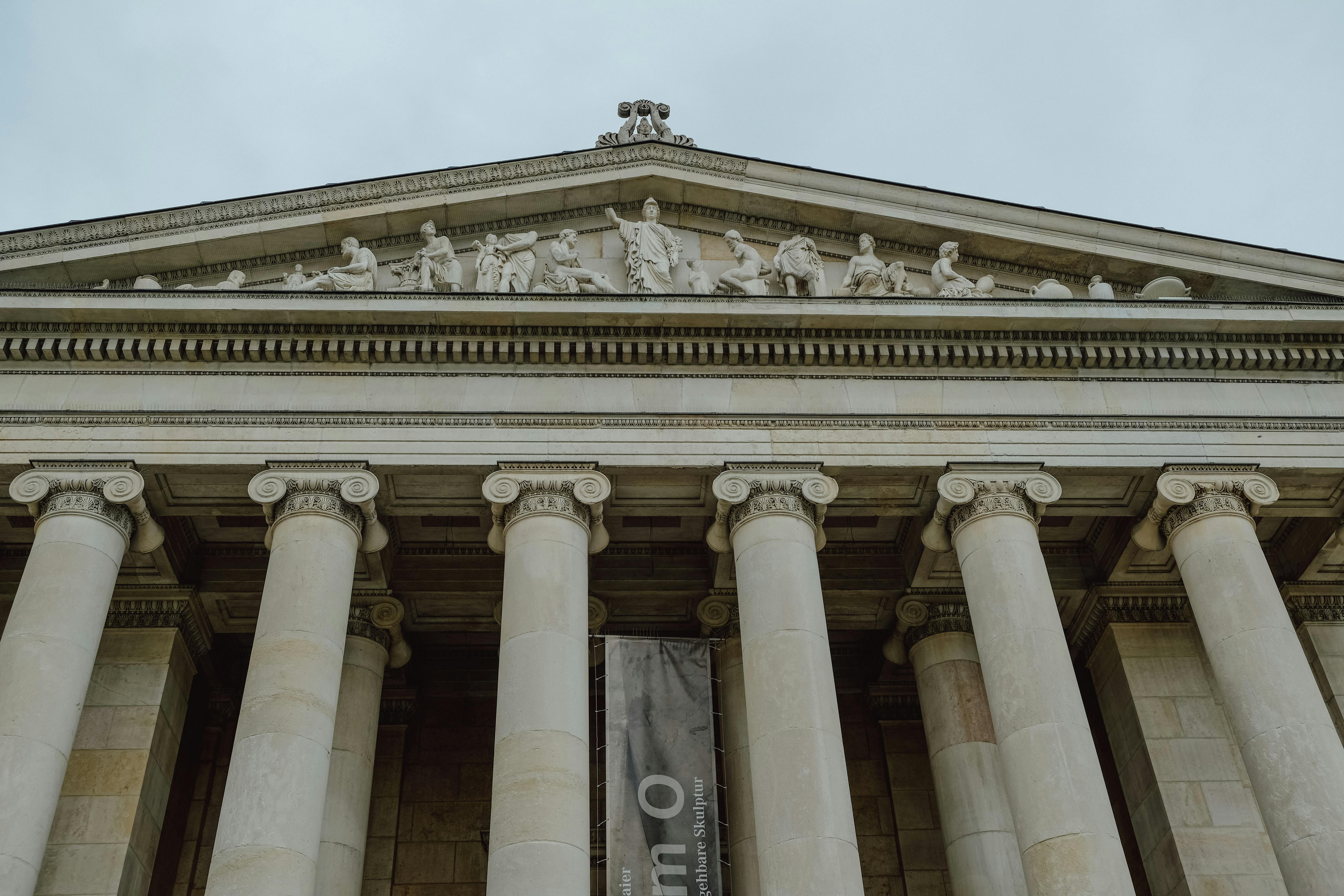 Grand Facade of Classical Architectural Building · Free Stock Photo