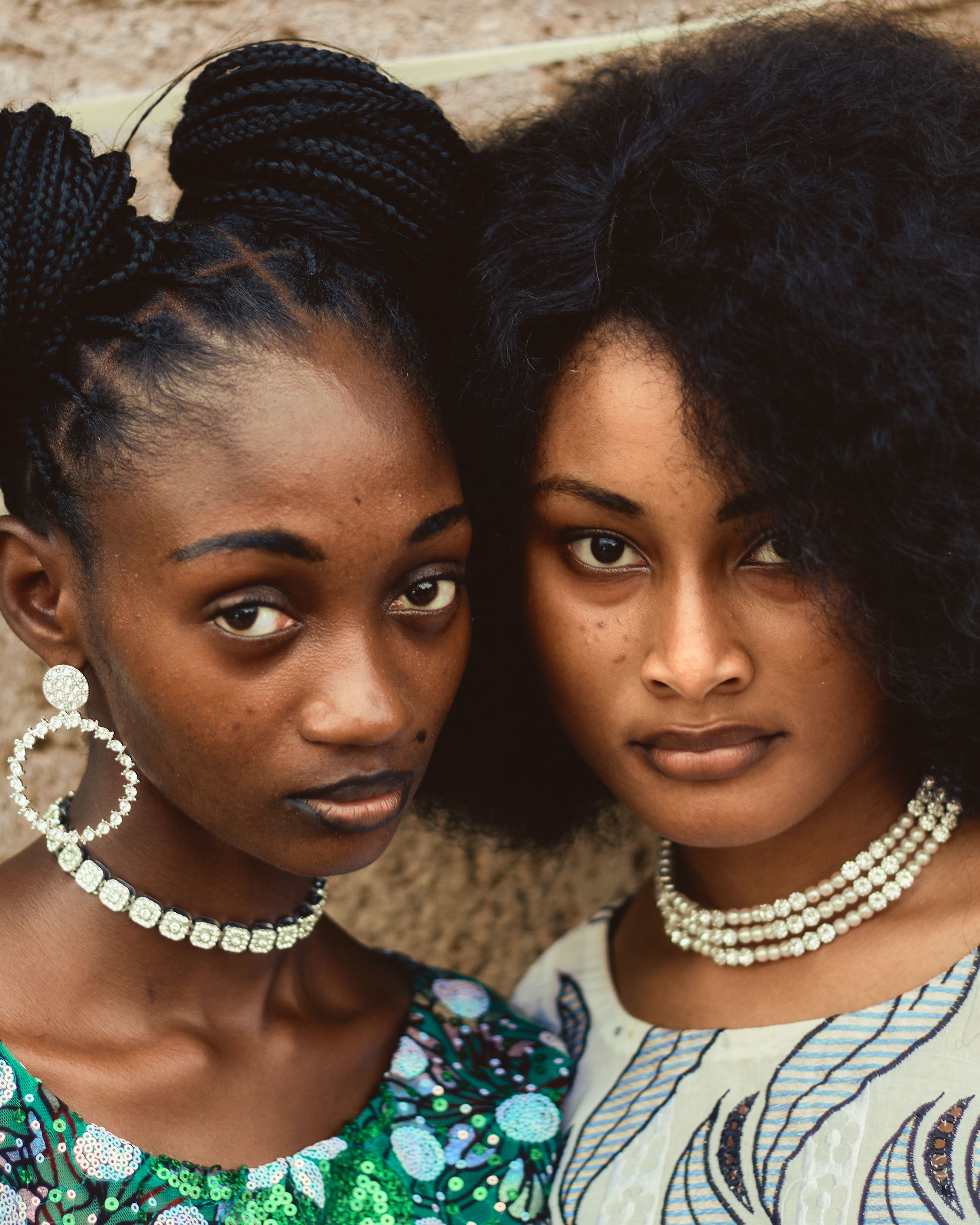 Elegant Portrait of Two Women with Jewelry · Free Stock Photo