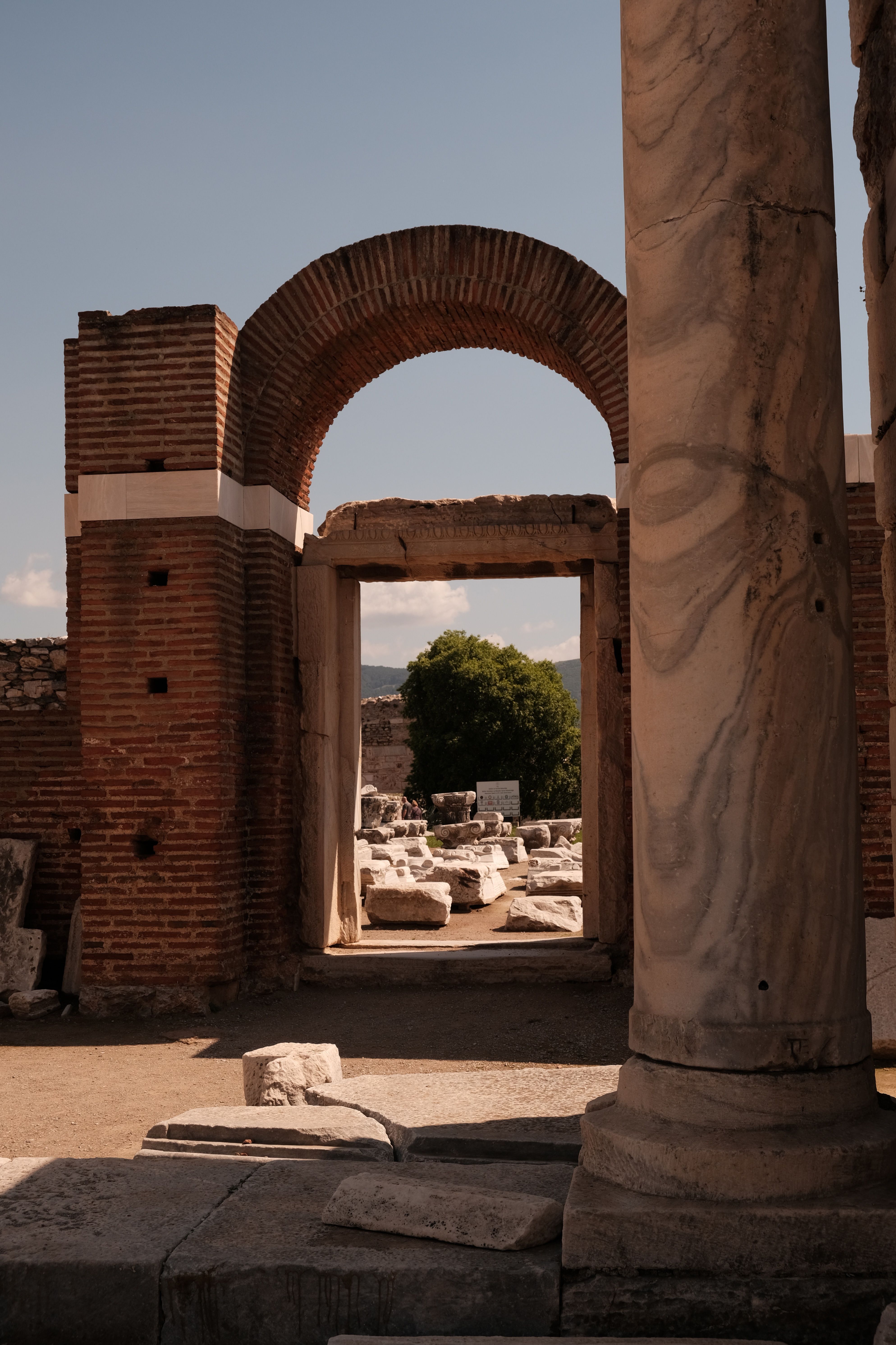 Ancient Roman Ruins with Marble Columns · Free Stock Photo