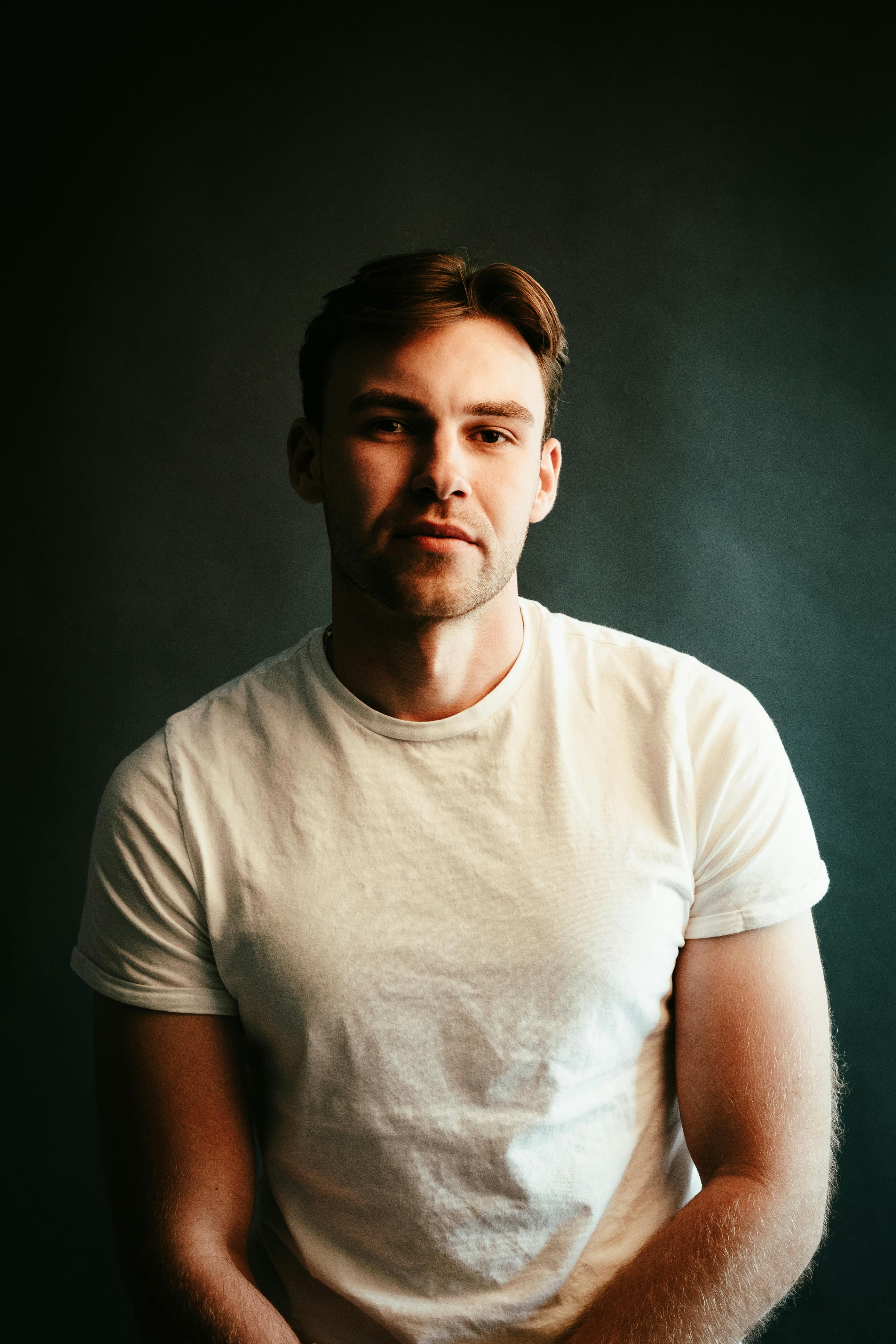 Expressive Male Portrait in Natural Light · Free Stock Photo