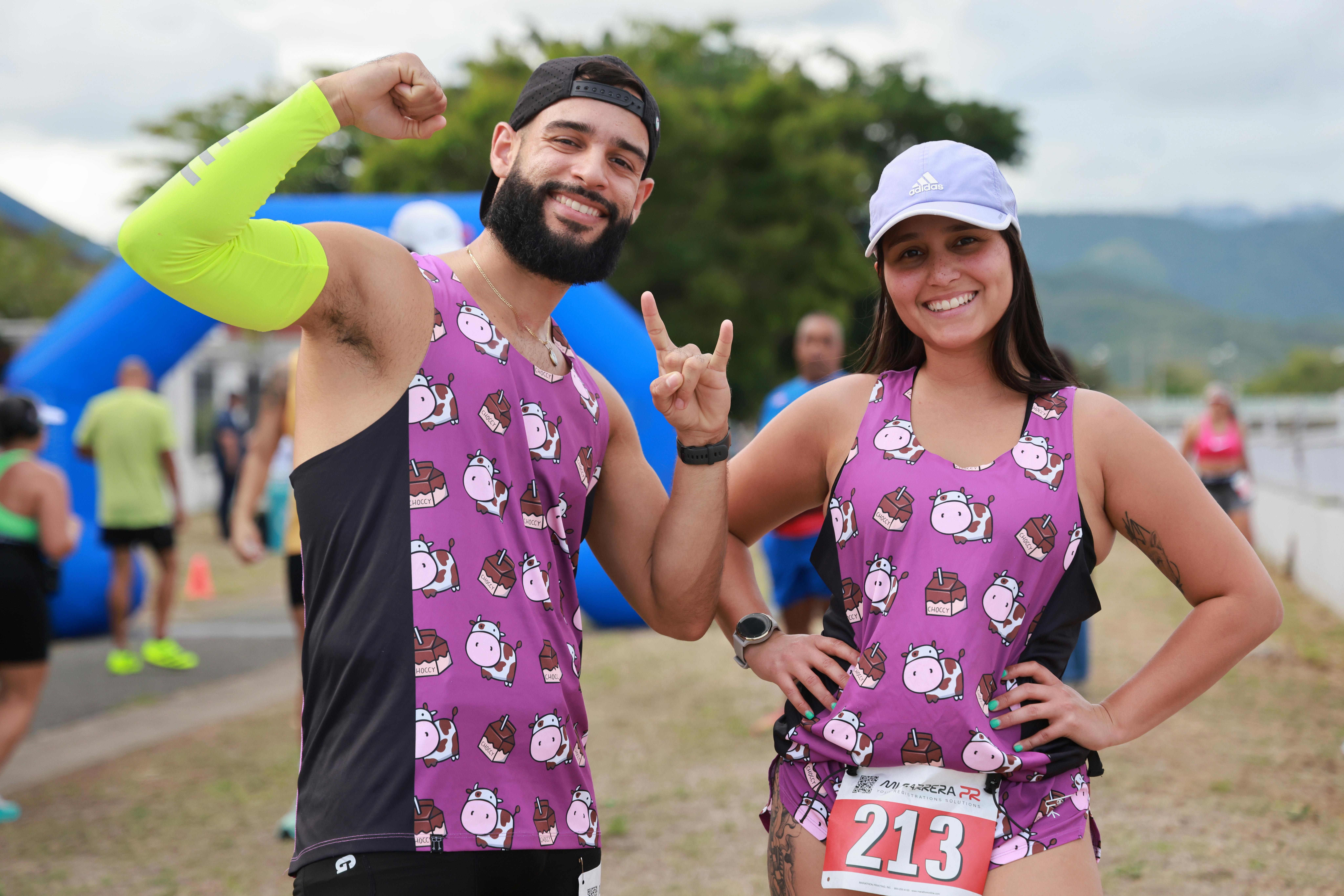 Cheerful Runners at Outdoor Marathon Event · Free Stock Photo