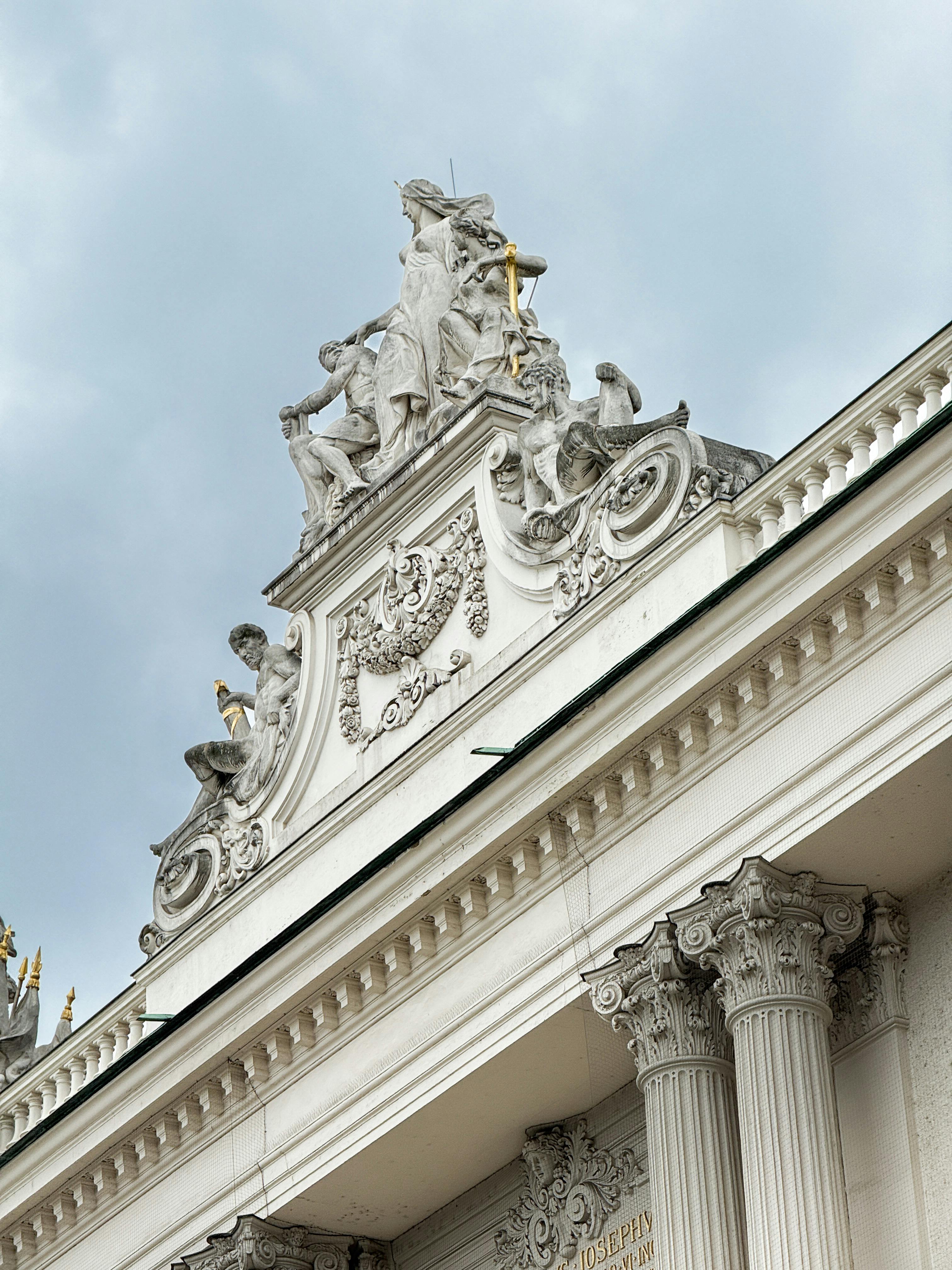 Baroque Architectural Details on Historical Building · Free Stock Photo