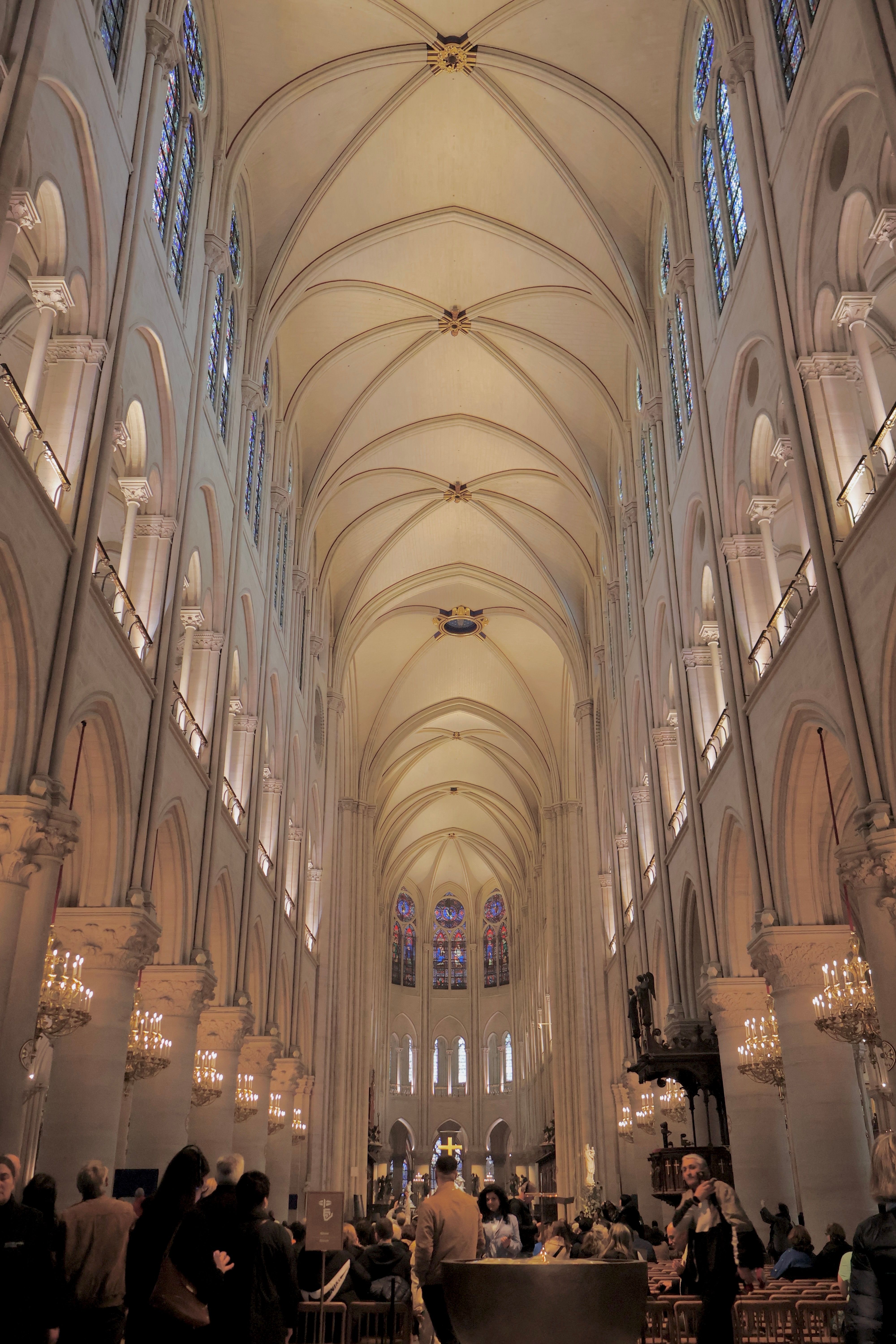 Stunning Interior of Notre Dame Cathedral, Paris · Free Stock Photo