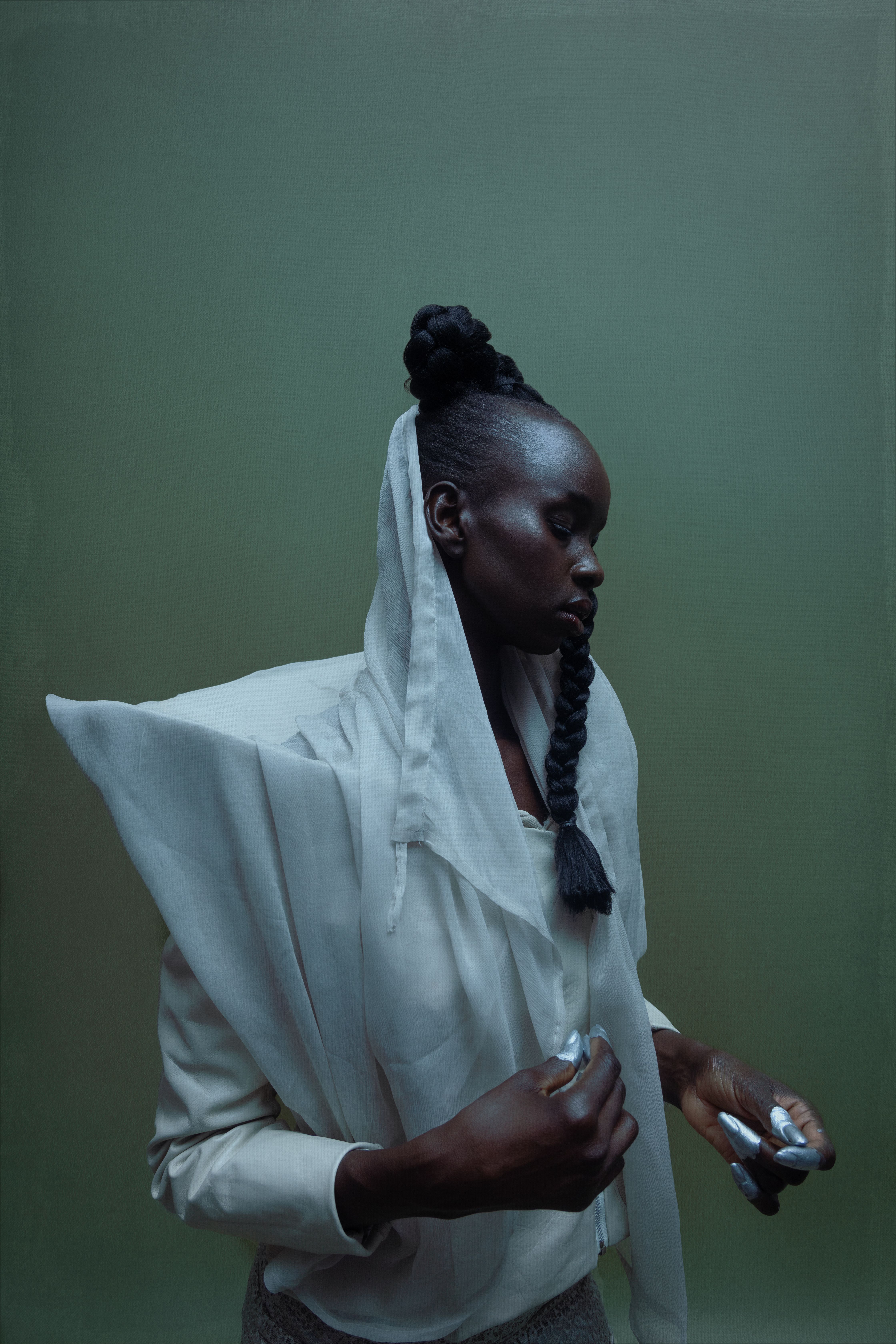 Elegant Portrait of Woman in Avant-Garde Fashion · Free Stock Photo