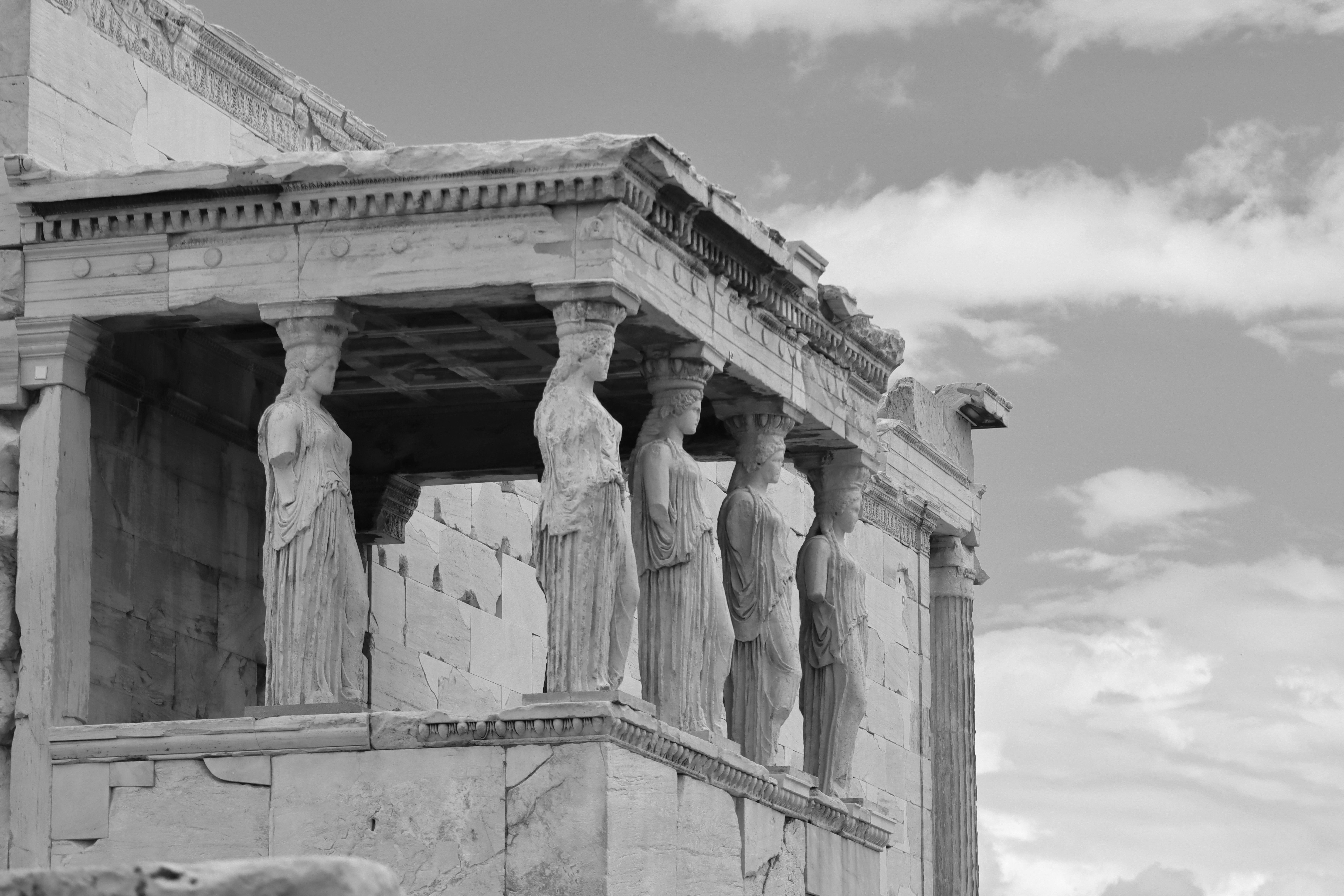 Caryatids of the Erechtheion at the Acropolis in Athens · Free Stock Photo