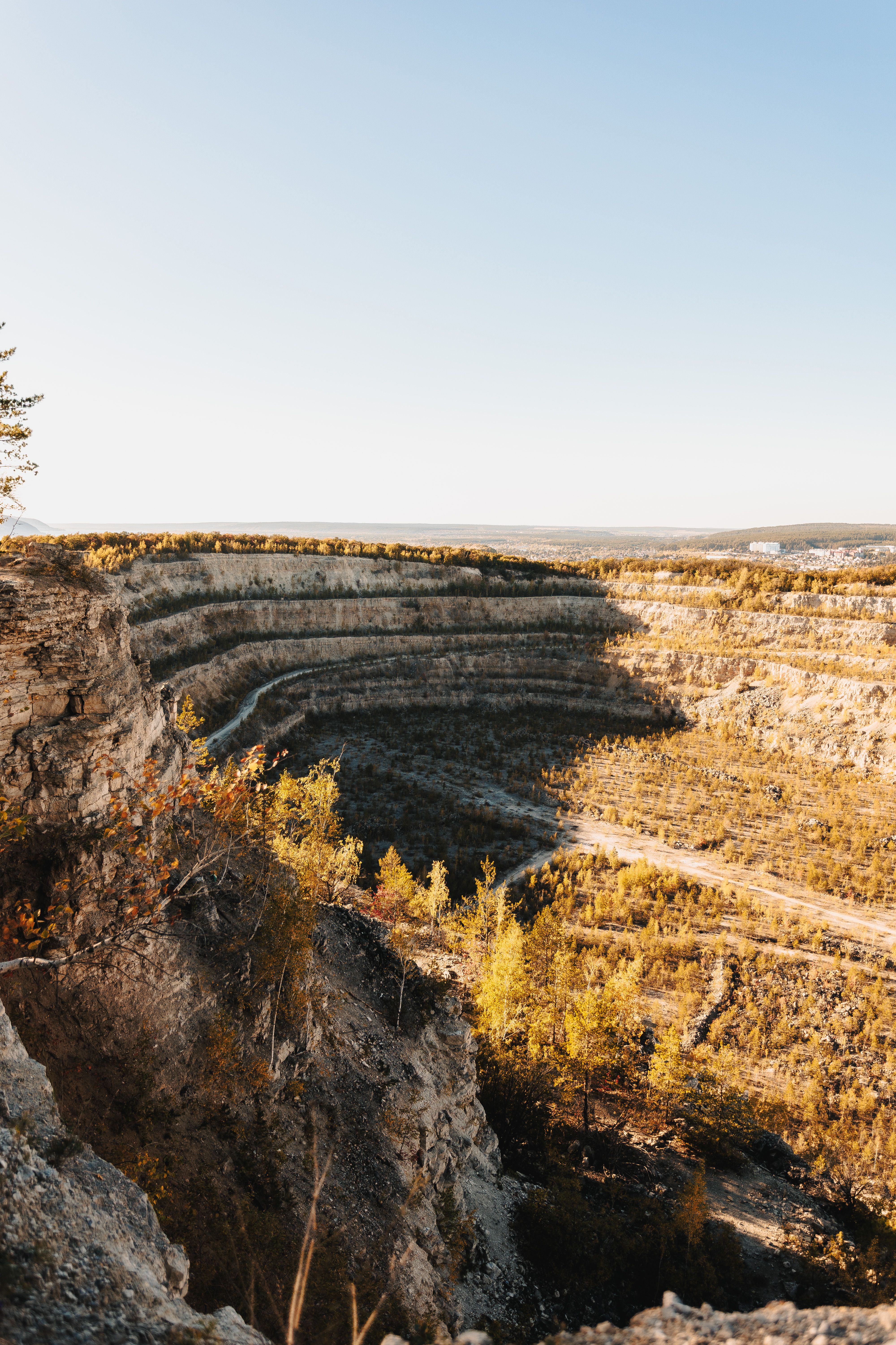 Majestic View of a Layered Quarry Landscape · Free Stock Photo