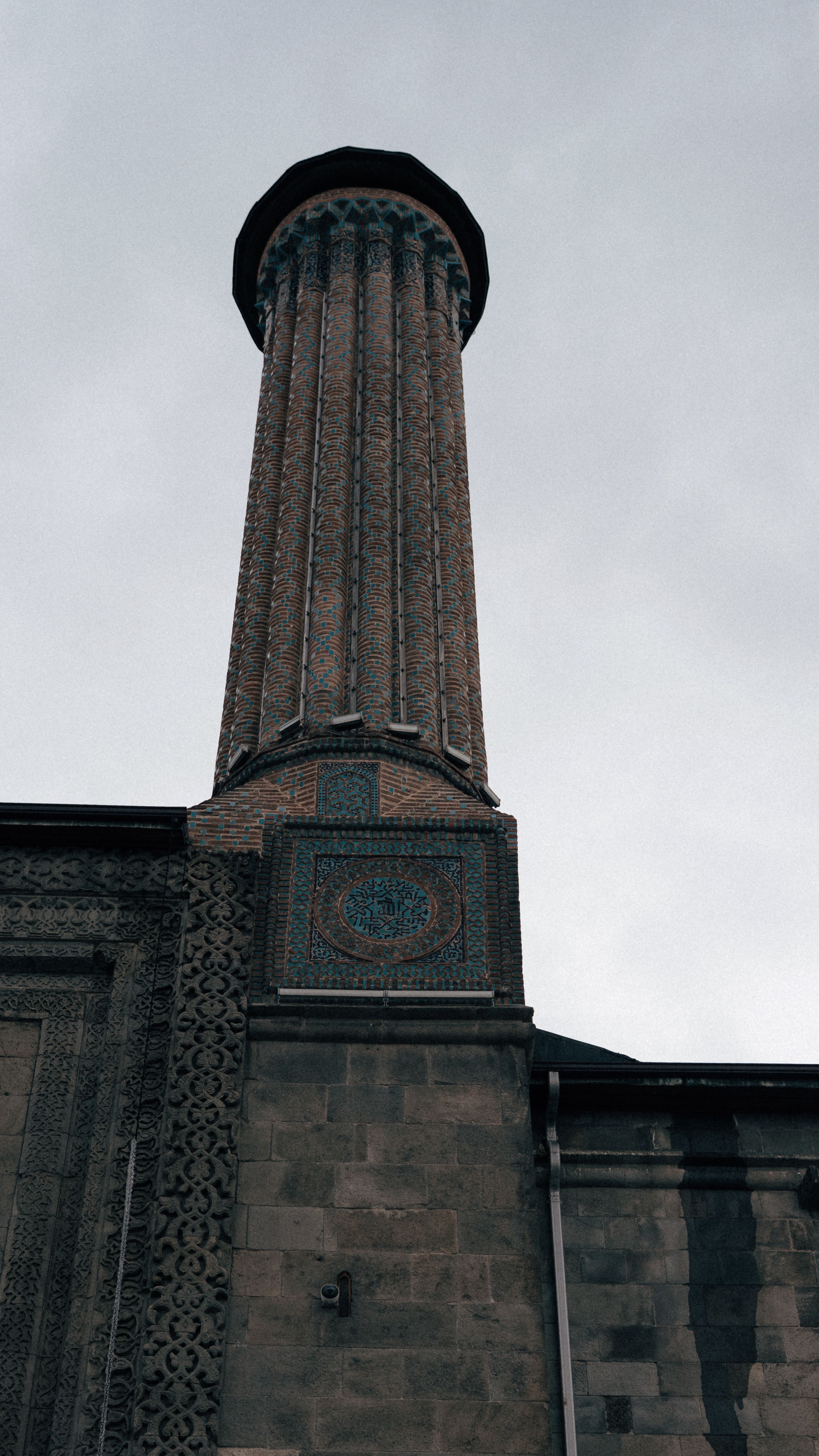 Historic Architectural Minaret with Unique Patterns · Free Stock Photo