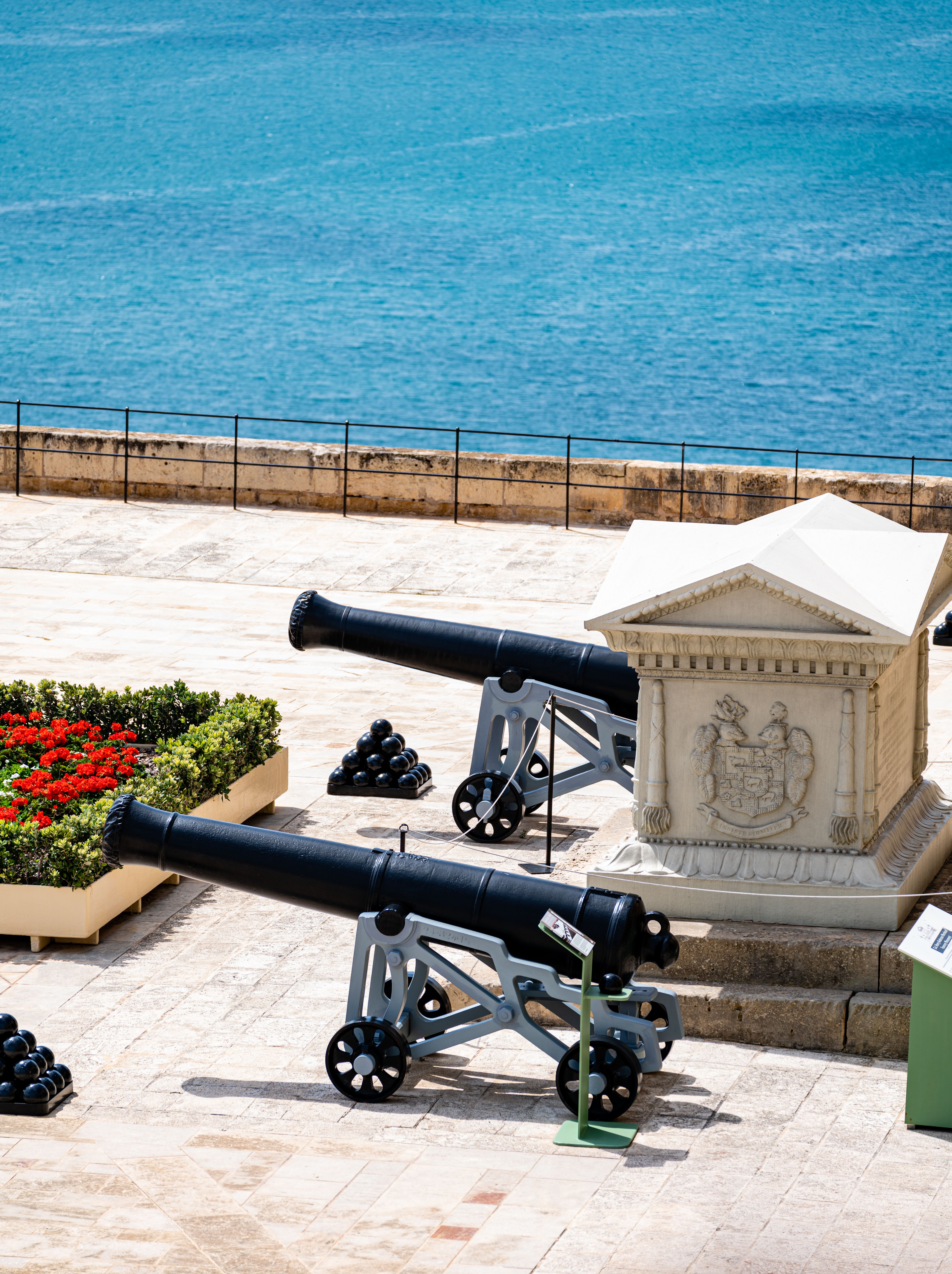 Historic Cannons Overlooking the Mediterranean Sea · Free Stock Photo