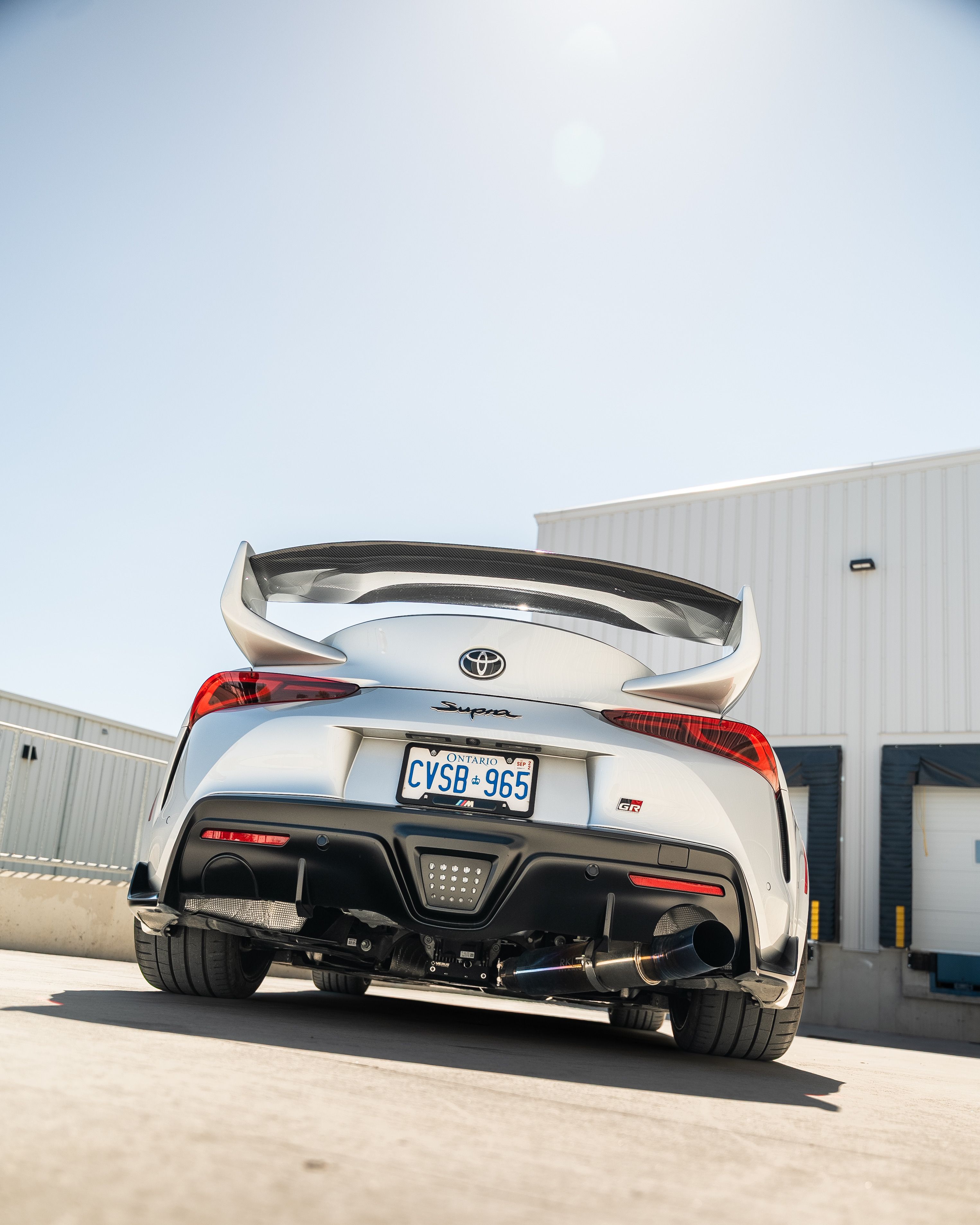 Rear View of a Toyota Supra in Canada · Free Stock Photo