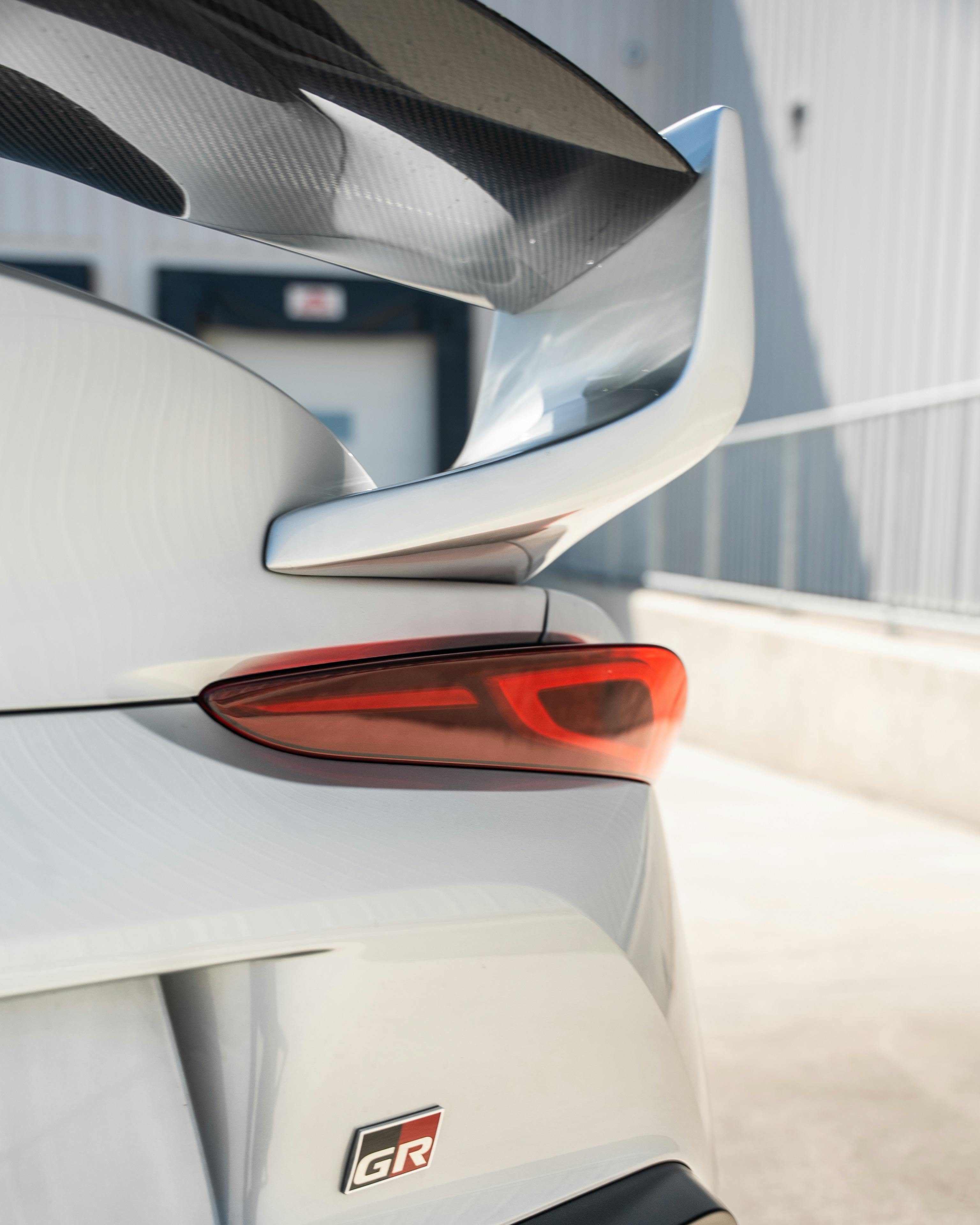 Close-up of Sports Car Rear Spoiler Design · Free Stock Photo