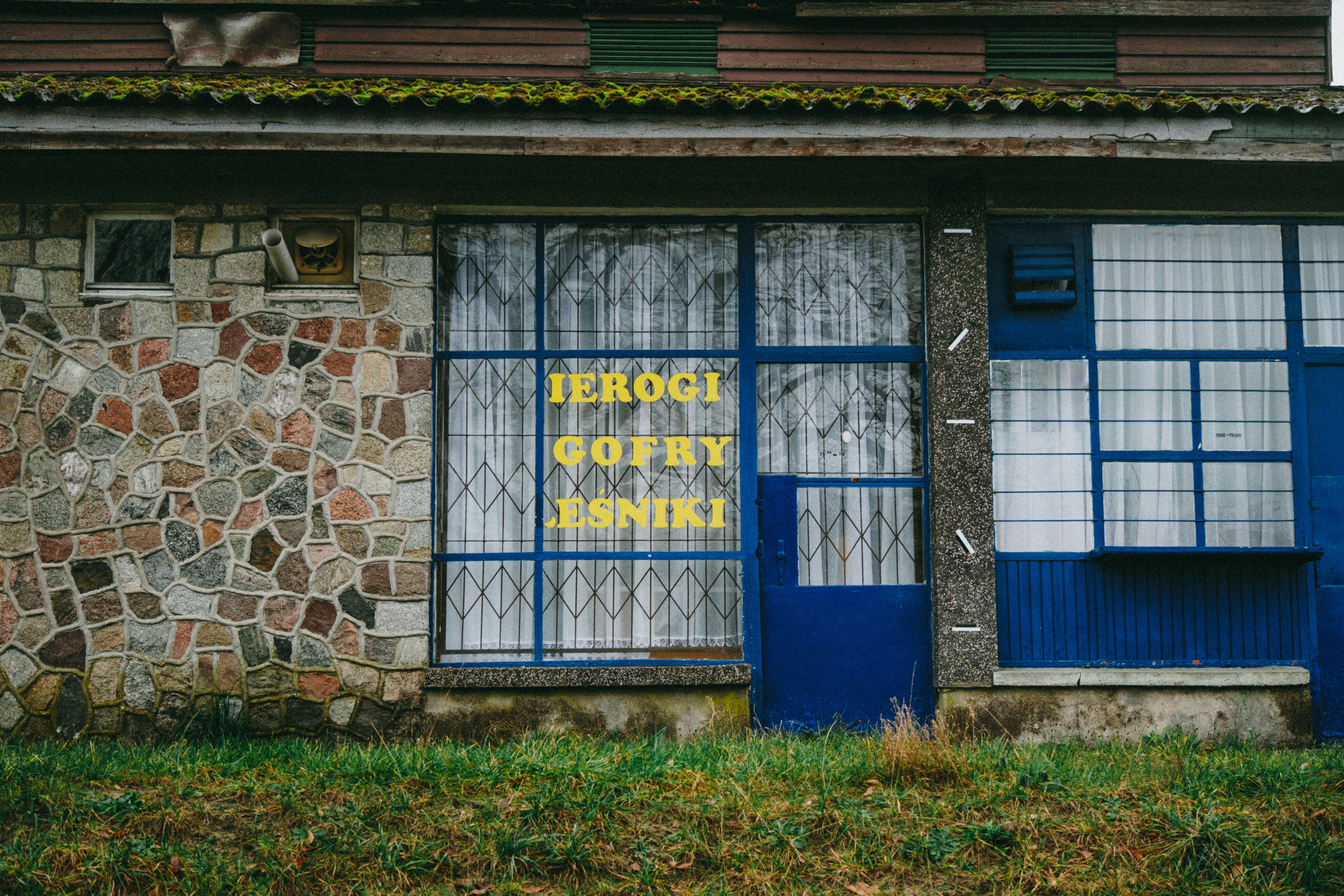 Street View of Polish Building with Stone Facade · Free Stock Photo